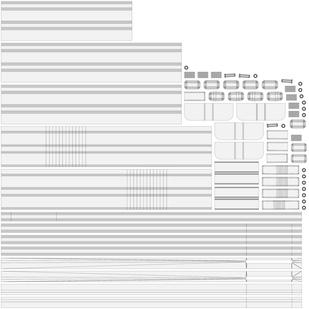 3D Model School Table Chair Set - TurboSquid 2518585
