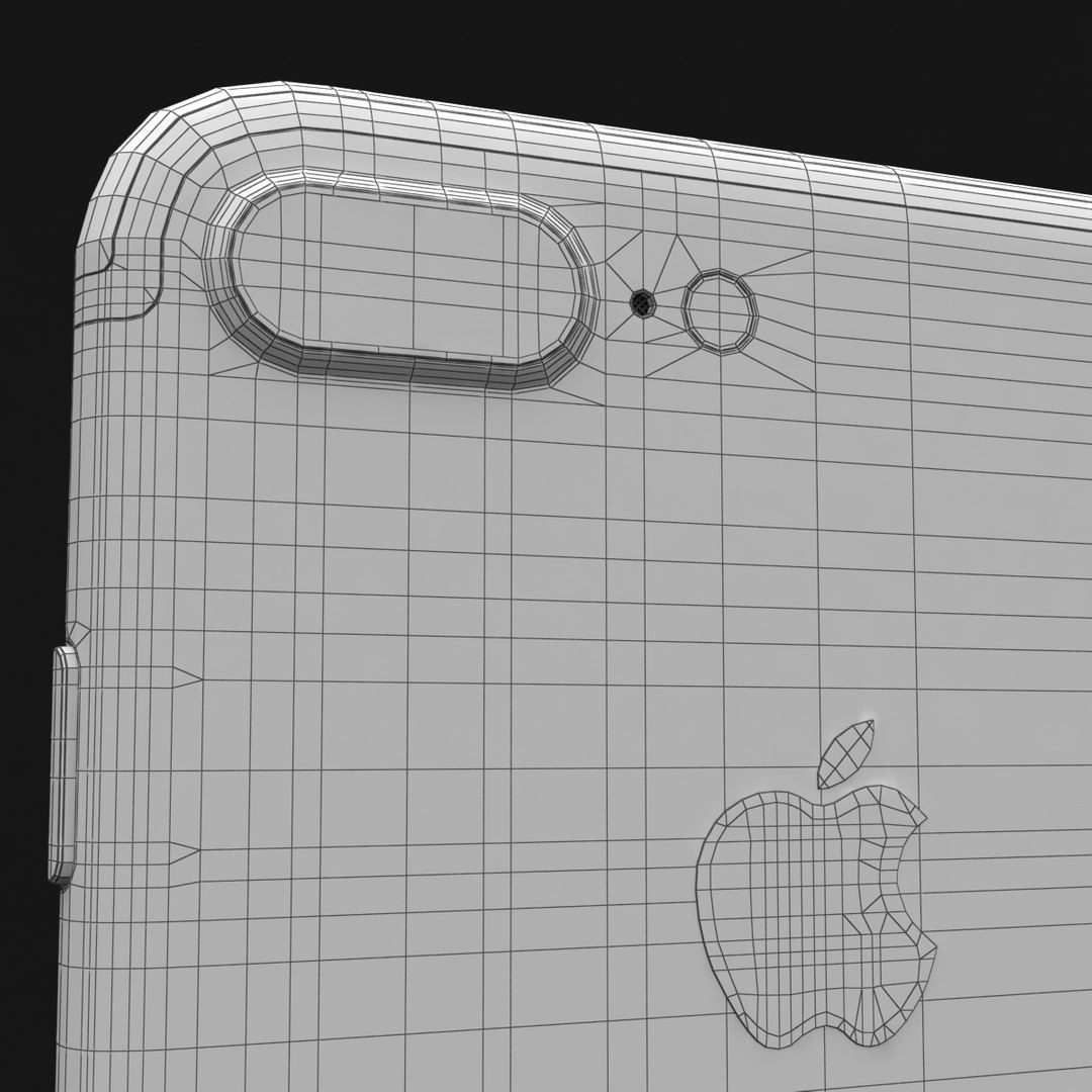 3d apple iphone 7 rose model