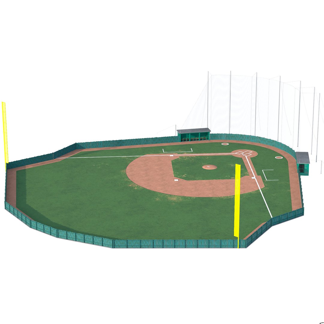 Baseball Field 3D - TurboSquid 2162588