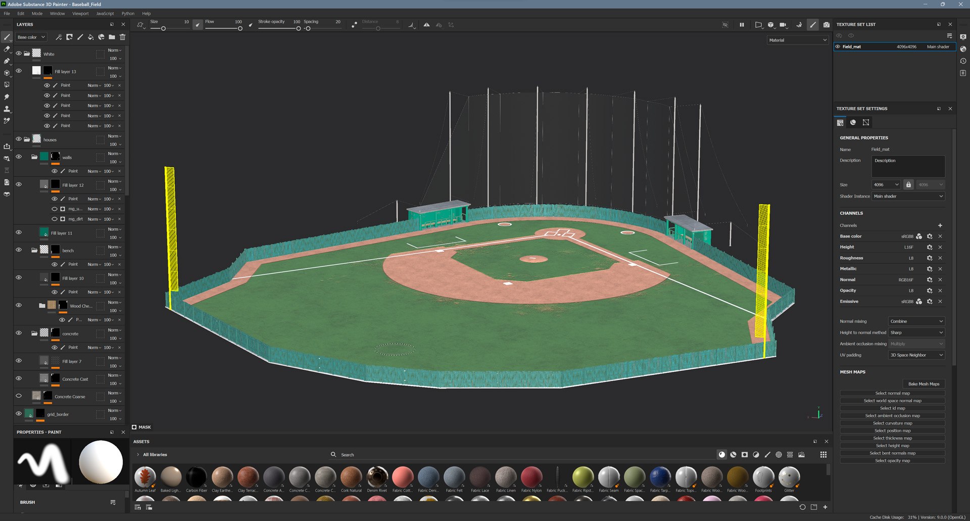 Baseball Field 3D - TurboSquid 2162588