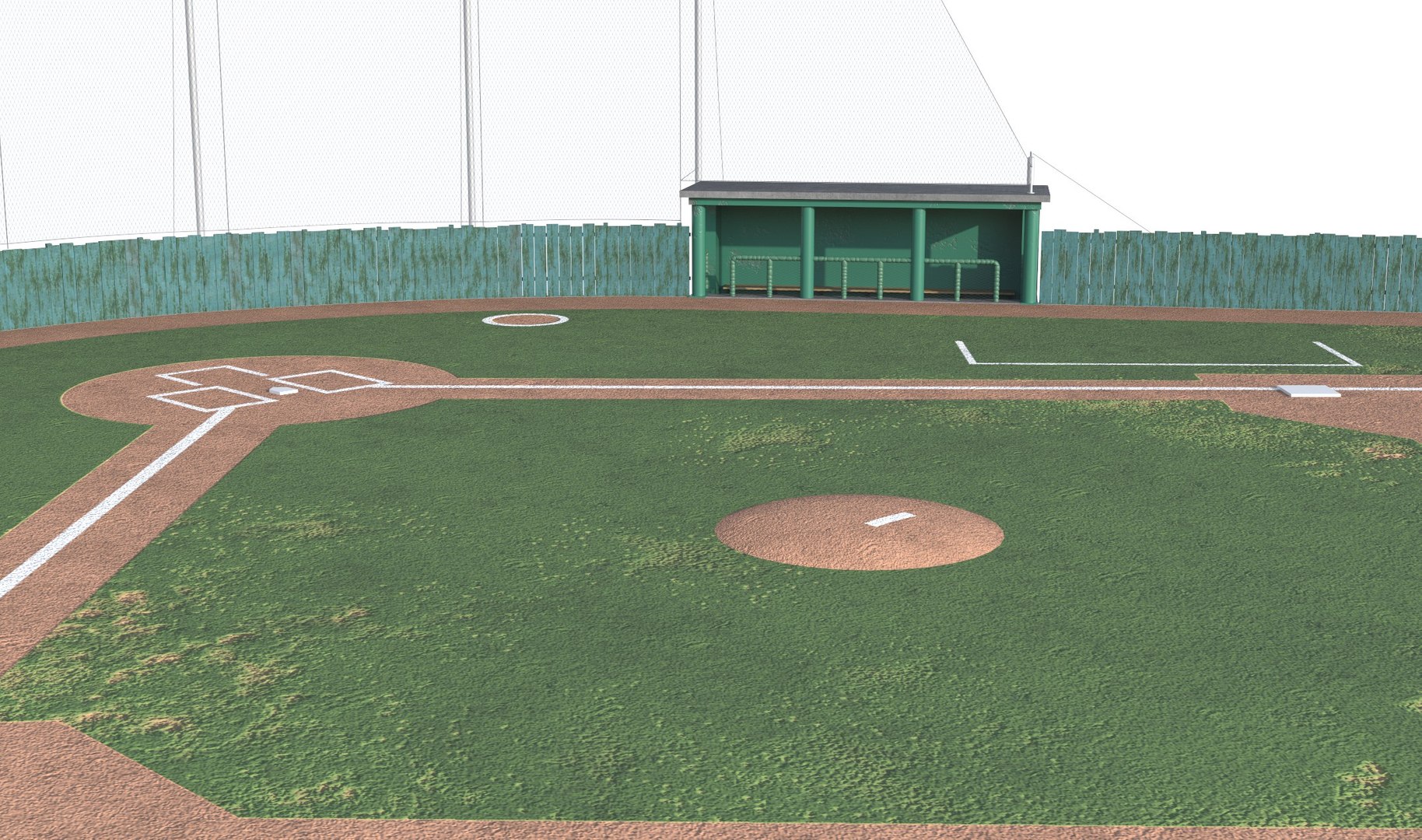 Baseball Field 3D - TurboSquid 2162588