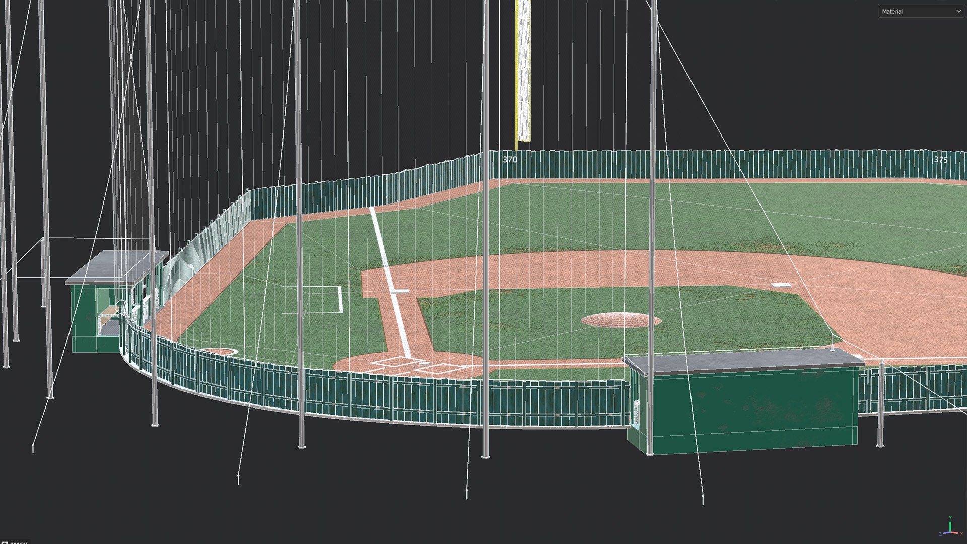 Baseball Field 3D - TurboSquid 2162588