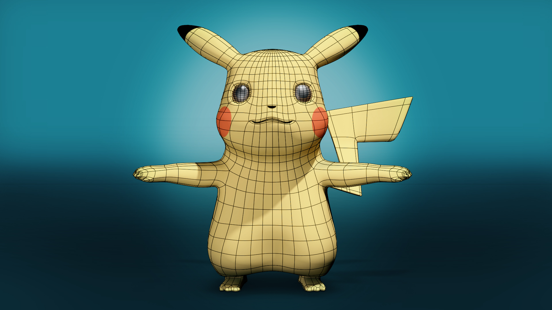 3d model pikachu