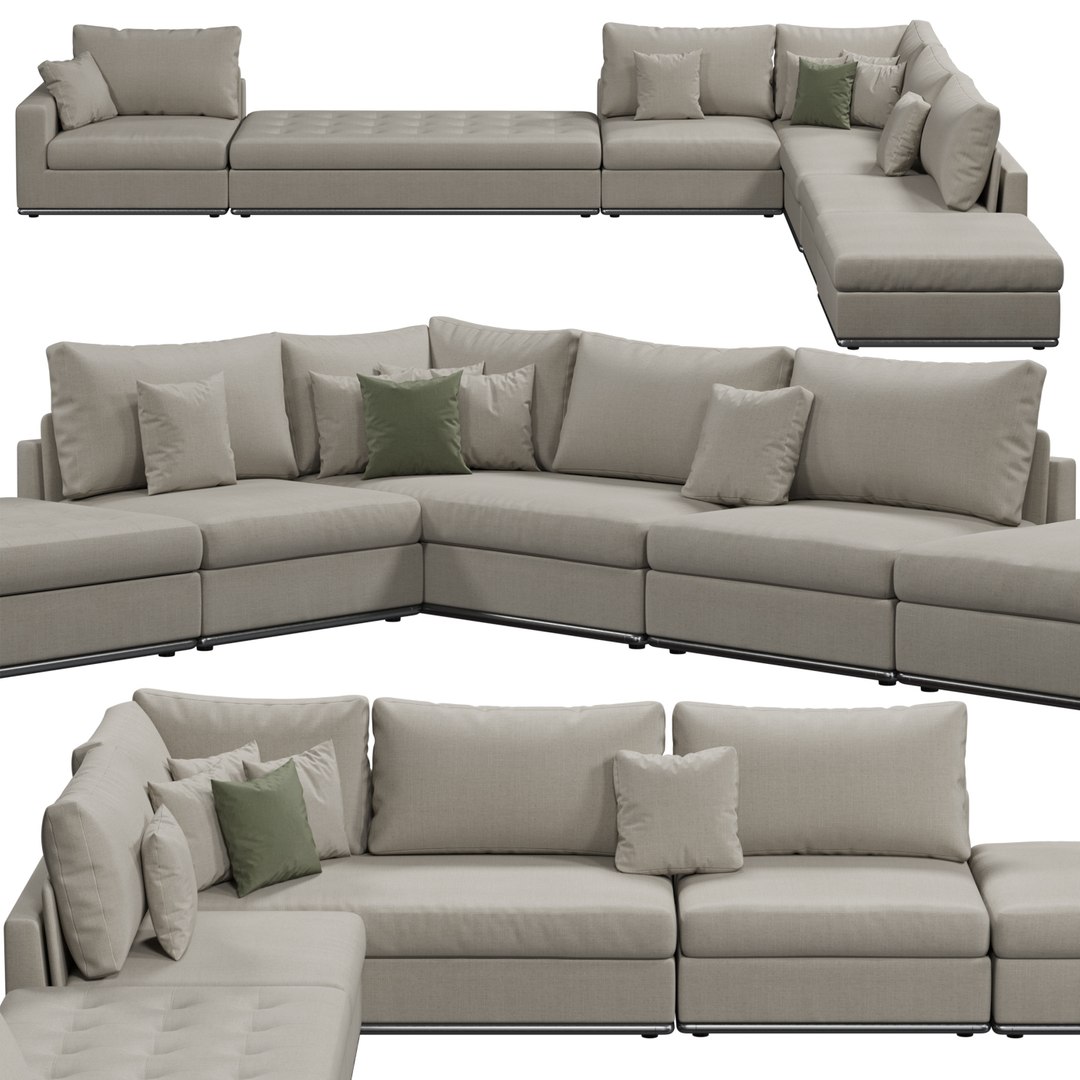 Giulio Marelli Oliver Sofa 3D - TurboSquid 1381278