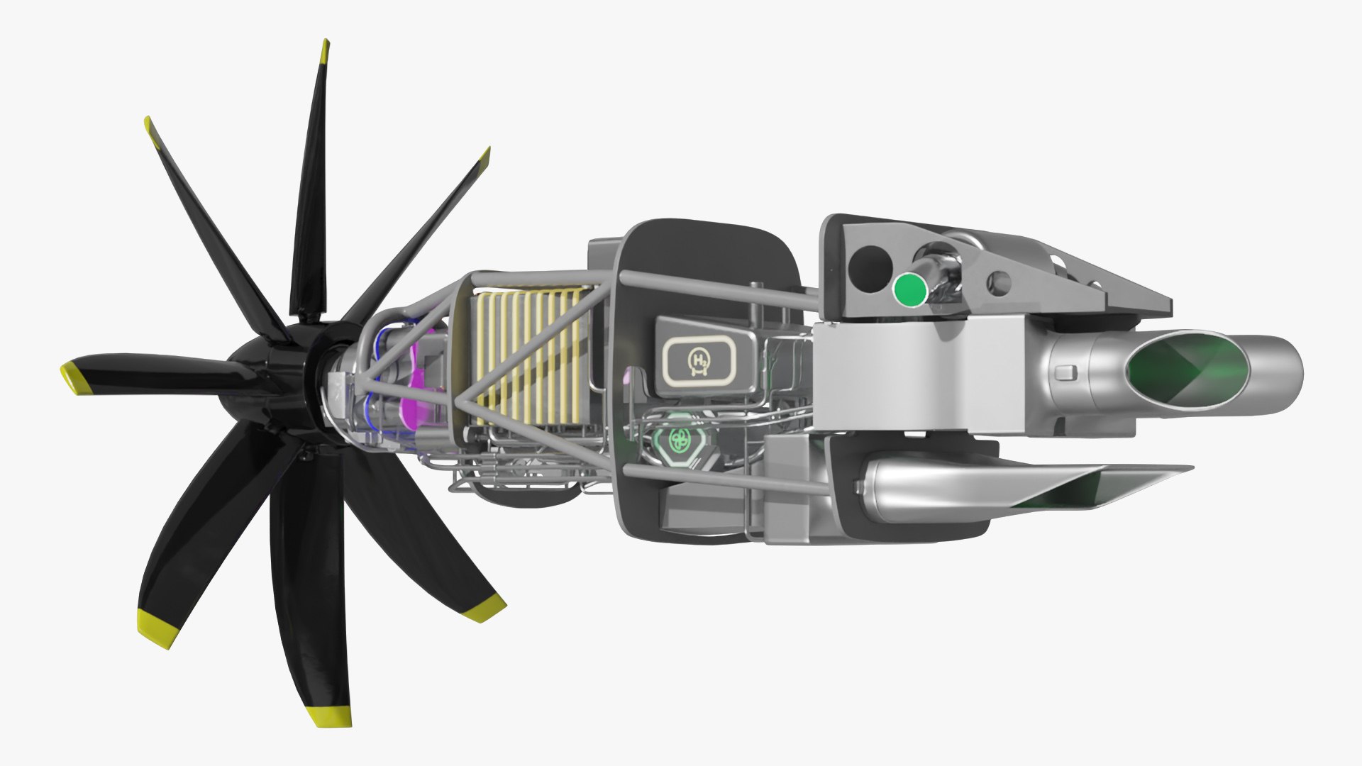 Advanced Hydrogen Fuel Cell Engine 3D Model - TurboSquid 2379528