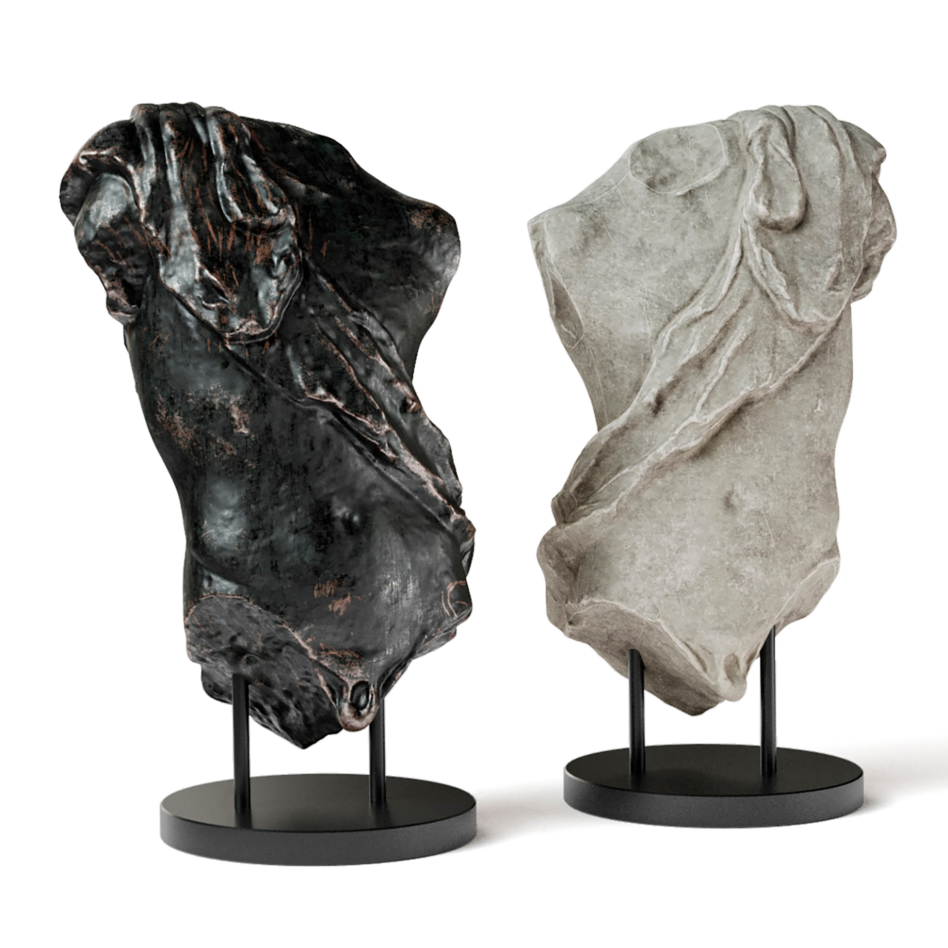 Roman torso bust 3D model - TurboSquid 1946029