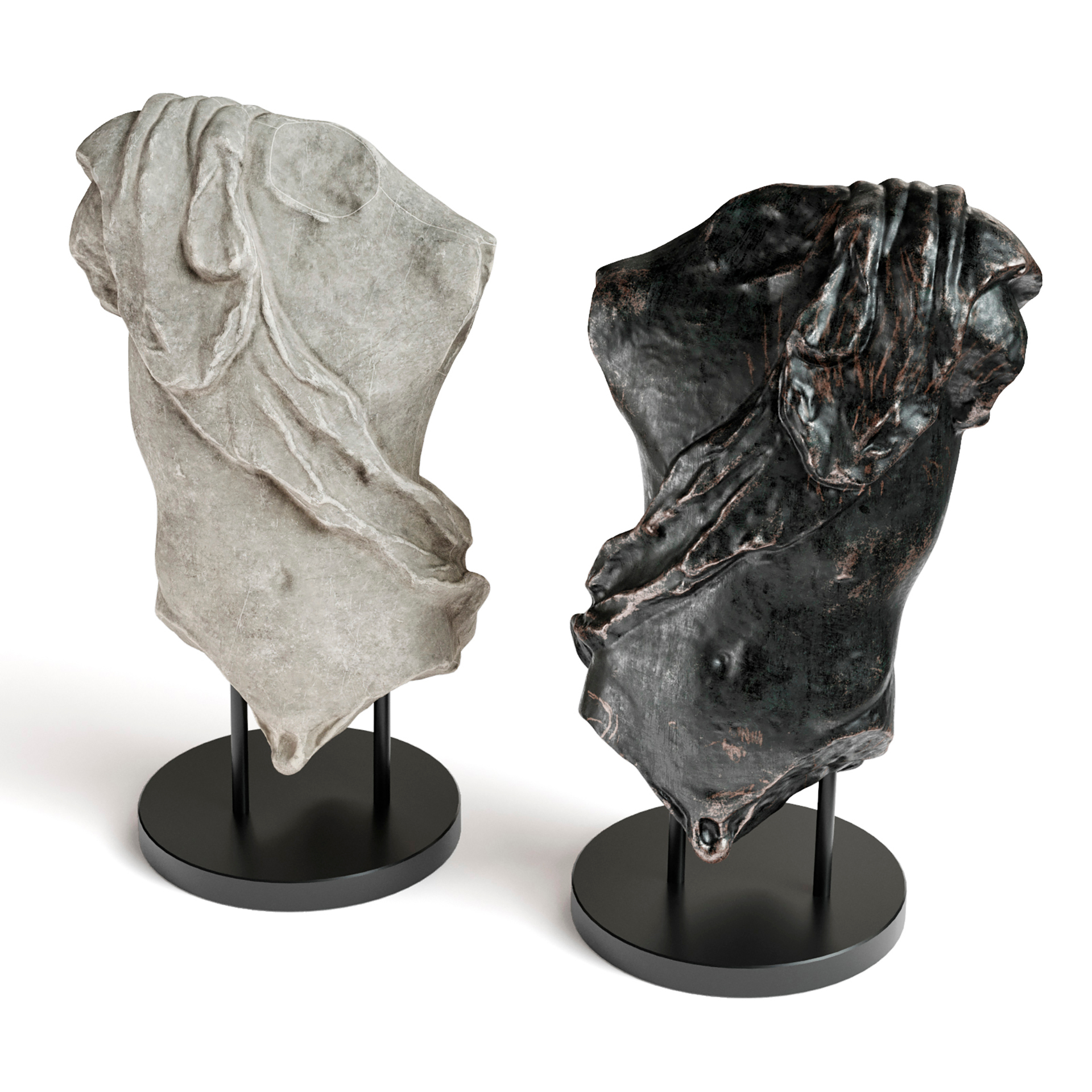 Roman torso bust 3D model - TurboSquid 1946029