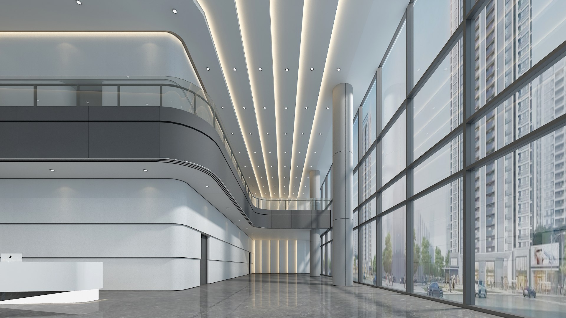 3D Modern Hall 01 Model - TurboSquid 1738936