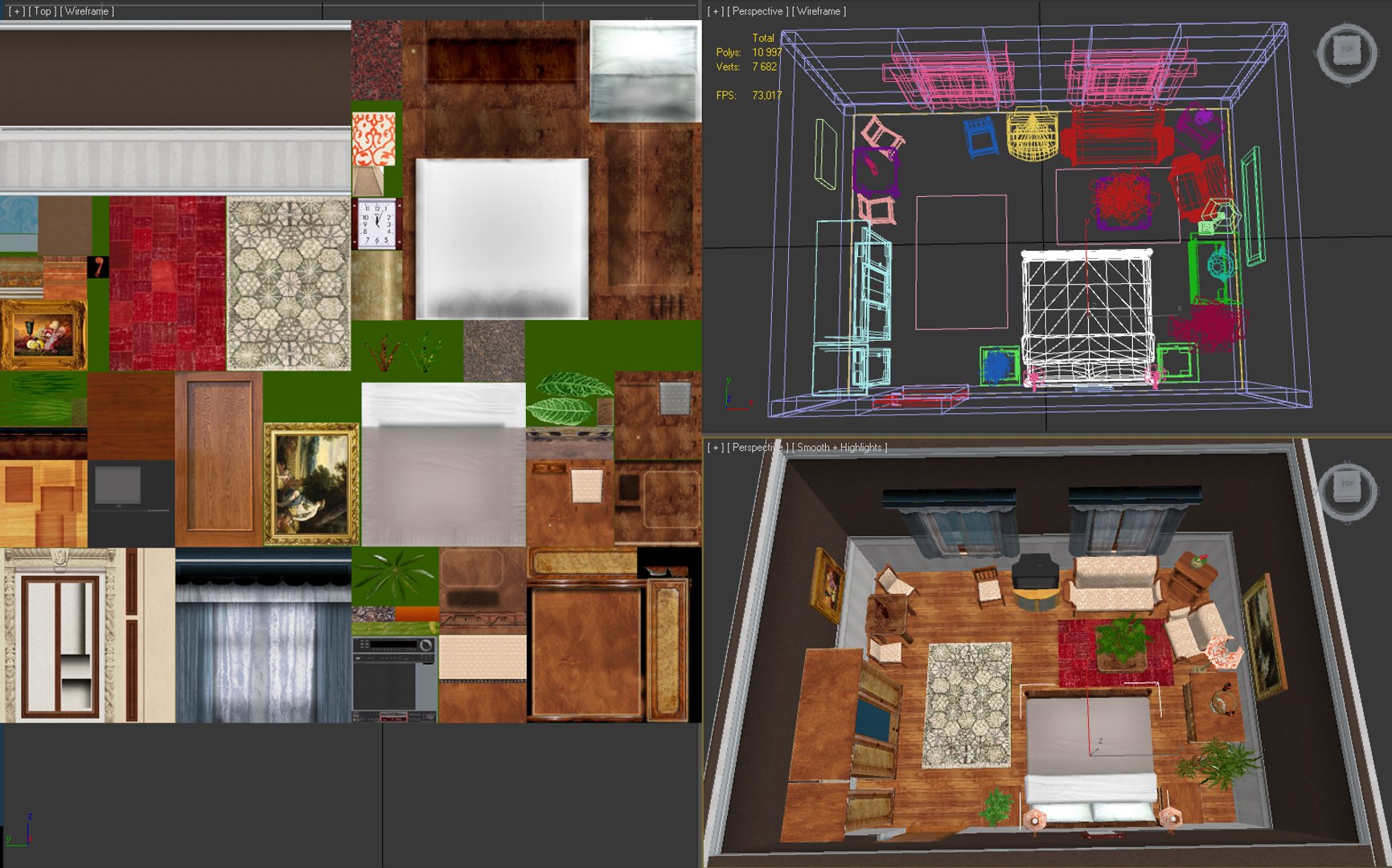 3d Object Clasic Room