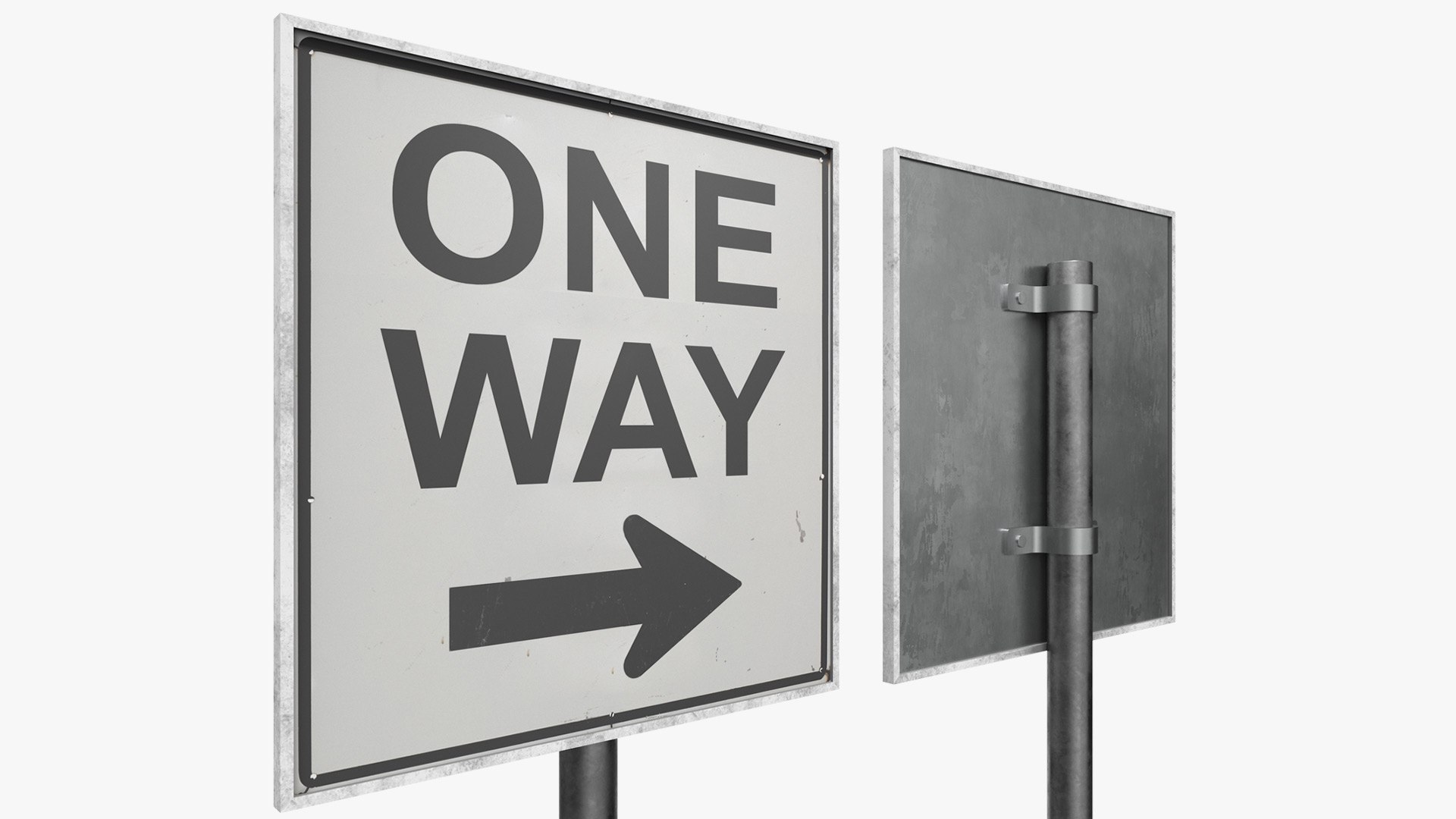 3D Model Sign Traffic Pbr - TurboSquid 1685673