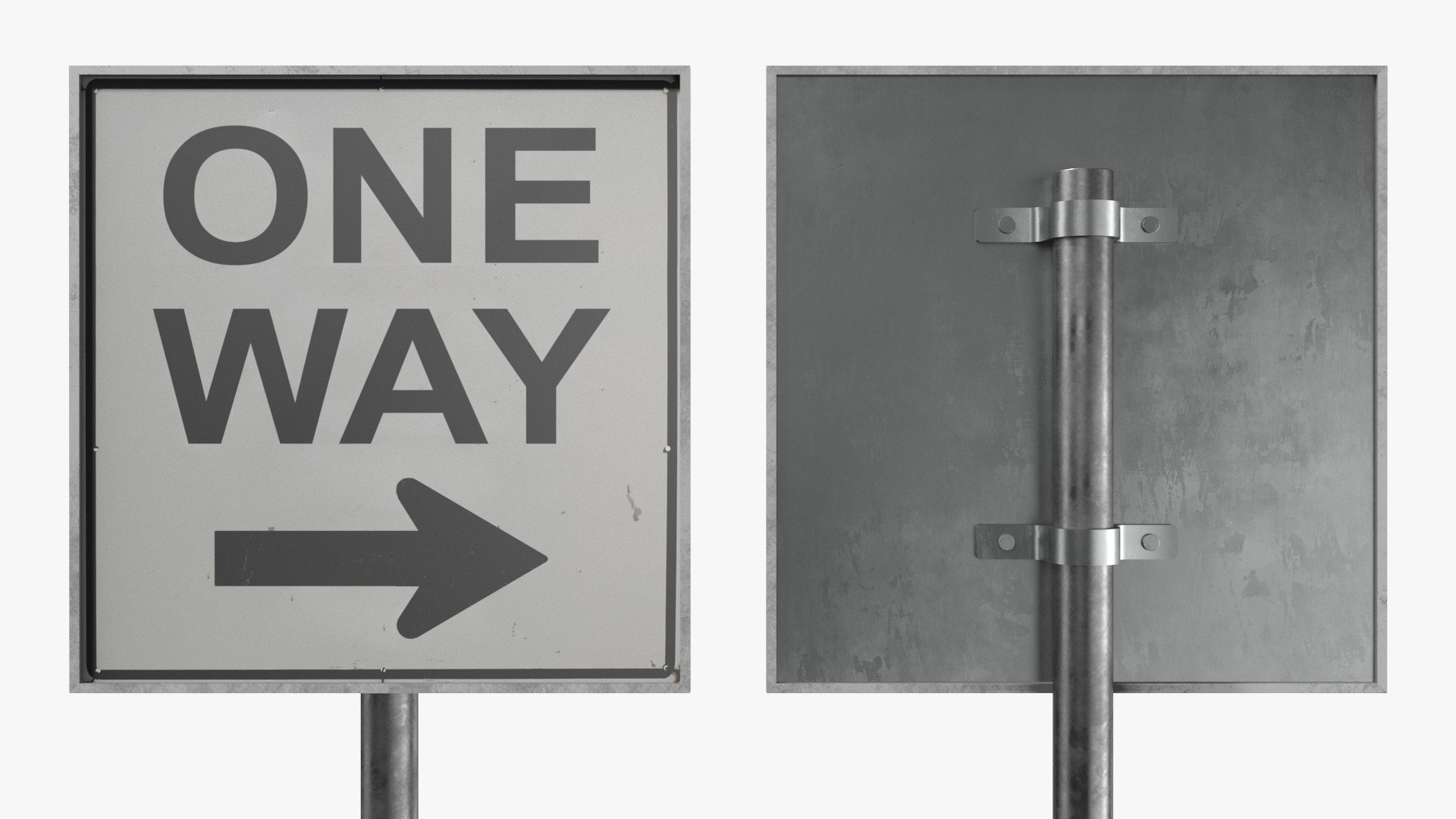 3D Model Sign Traffic Pbr - TurboSquid 1685673