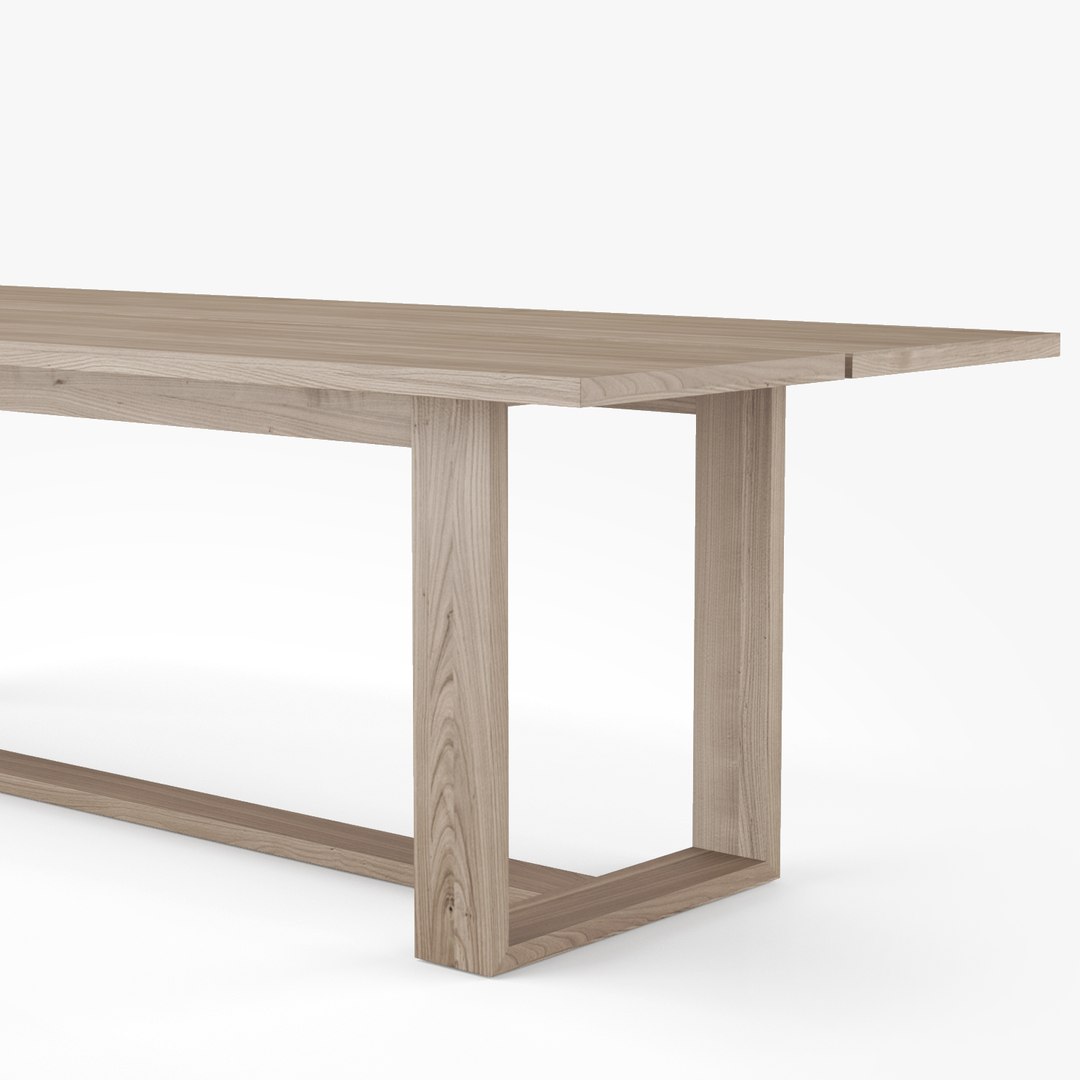Restoration Hardware Porto Dining Table 3D Model - TurboSquid 1461993