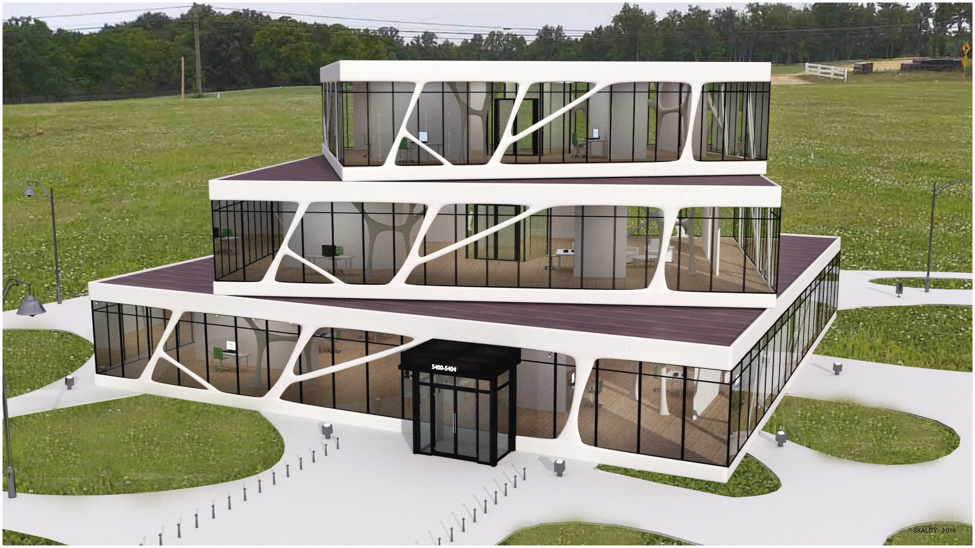 Cubic Building Model - TurboSquid 1761511