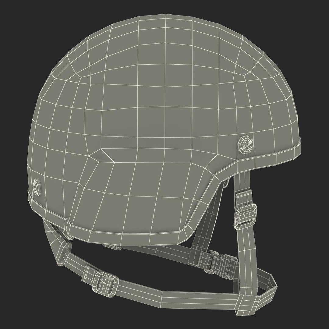3d Combat Helmet Mich Model