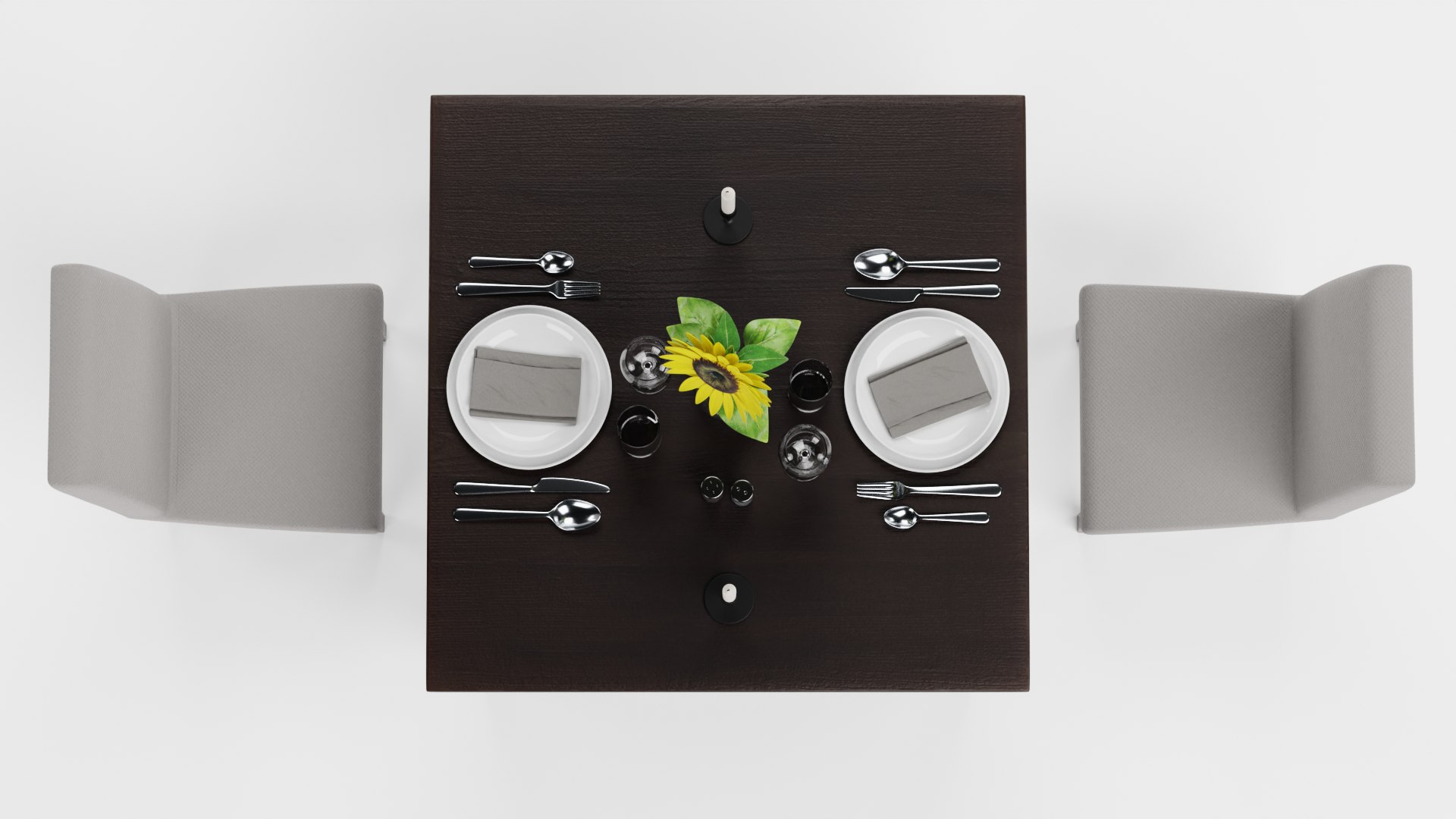 Restaurant Table Full 6 3D - TurboSquid 1958481