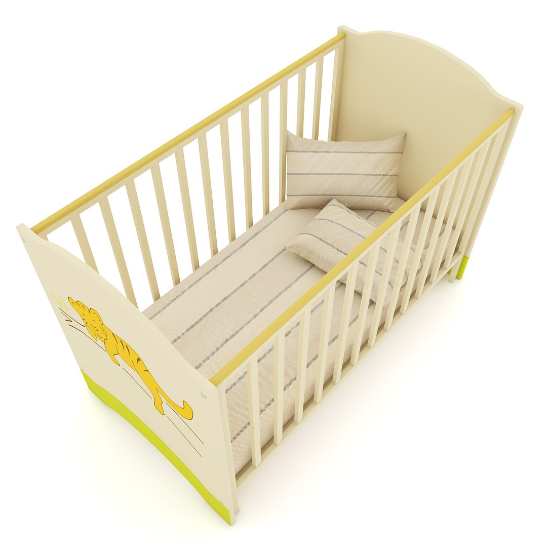 Baby Cot 3d Model