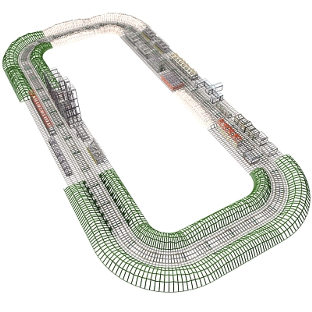racetrack race track 3d model