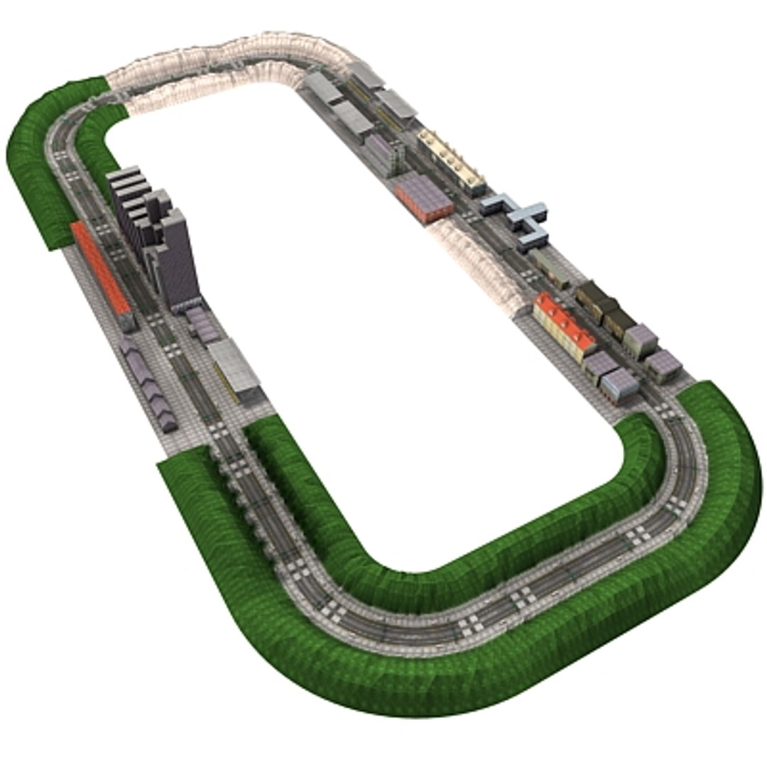 racetrack race track 3d model