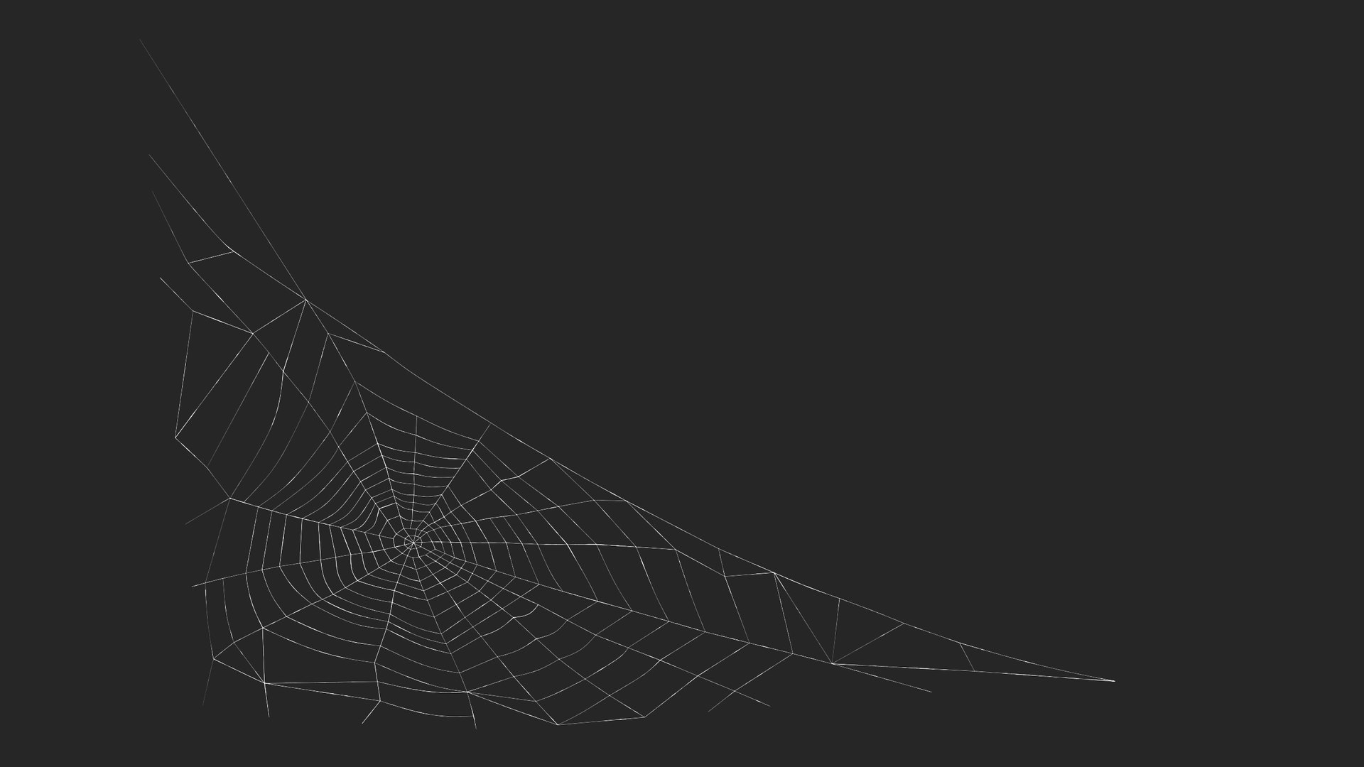 3D Triangular Shaped Spider Web - TurboSquid 2206607