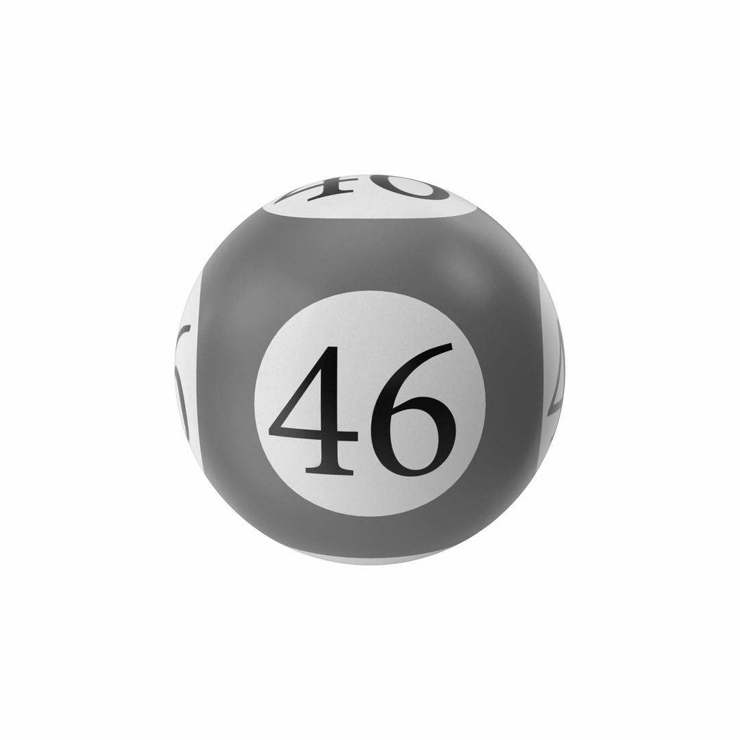 3D Bingo Ball 46 - TurboSquid 2415485