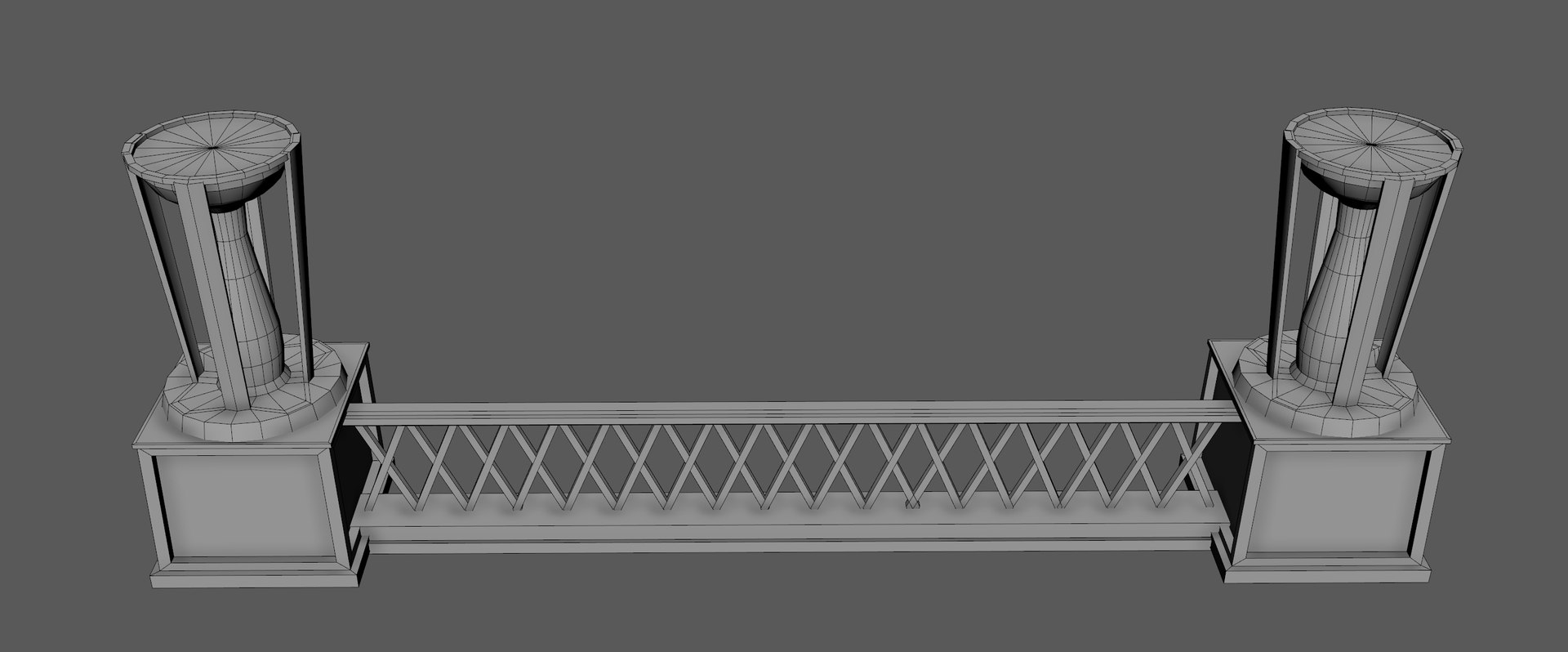 Fence Ancient Torch Model - TurboSquid 1896403