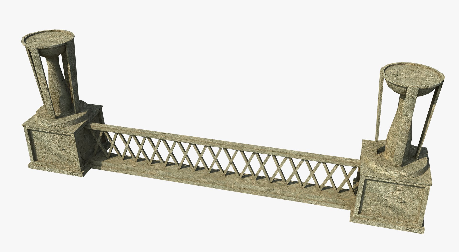 Fence Ancient Torch Model - TurboSquid 1896403