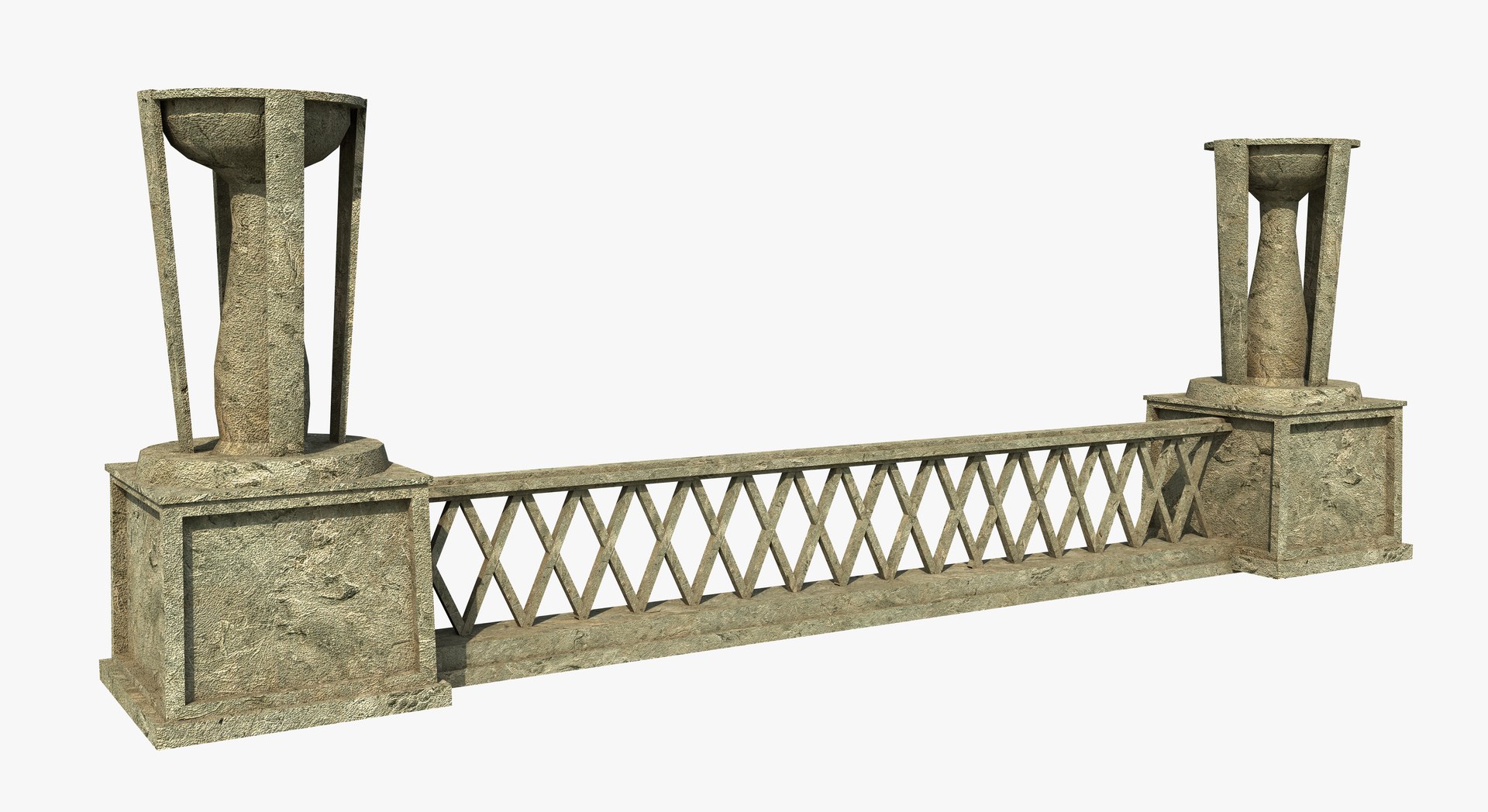 Fence Ancient Torch Model - TurboSquid 1896403