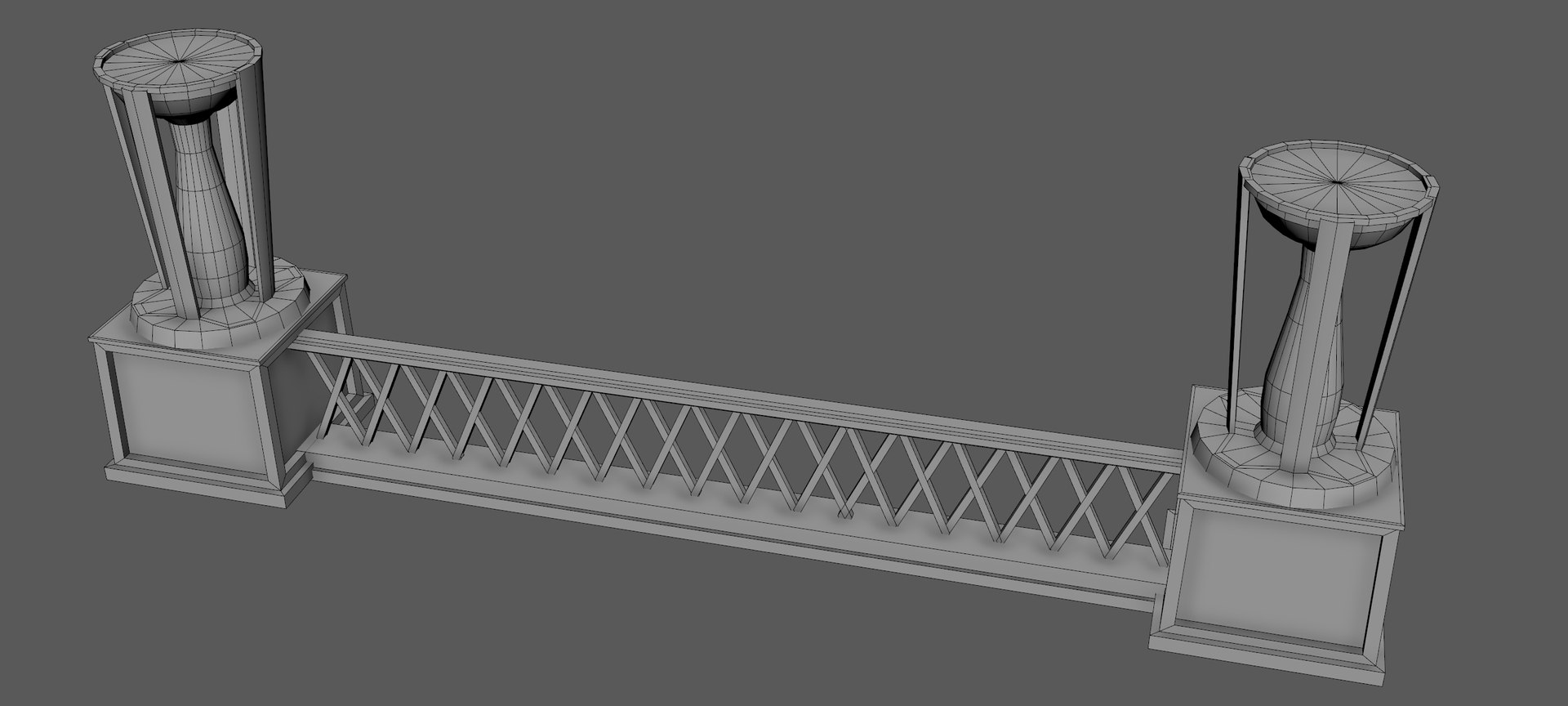 Fence Ancient Torch Model - TurboSquid 1896403