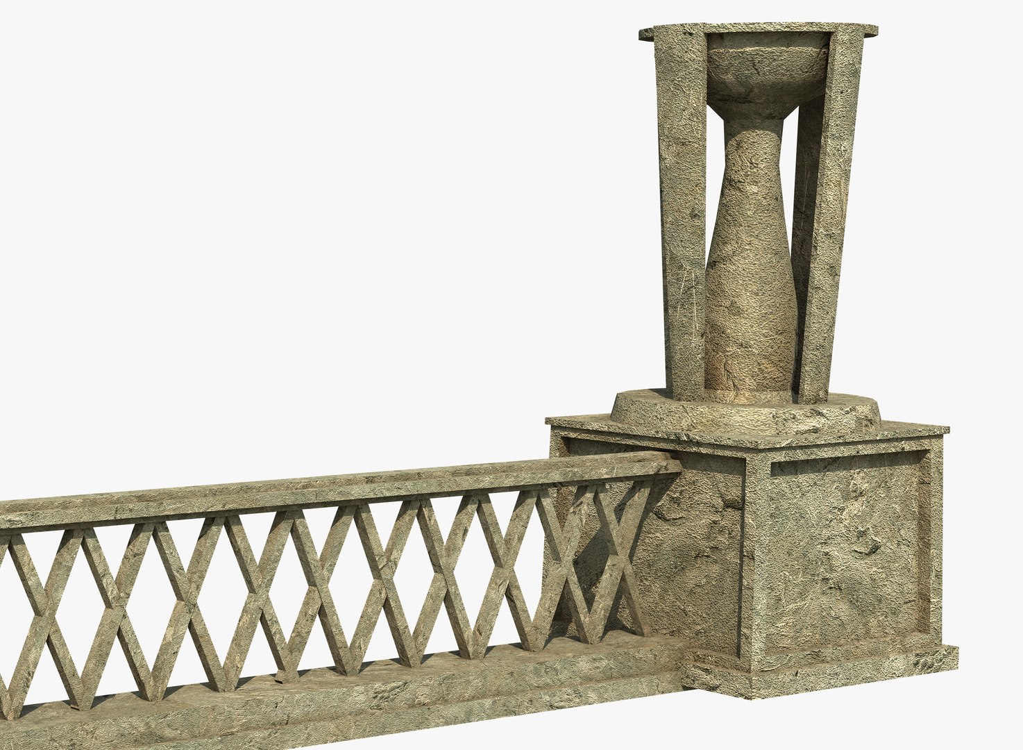 Fence Ancient Torch Model - TurboSquid 1896403