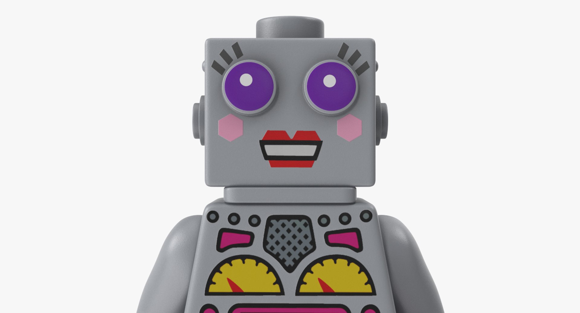 Lego Lady Robot Minifigure 3D Model - TurboSquid 1214476