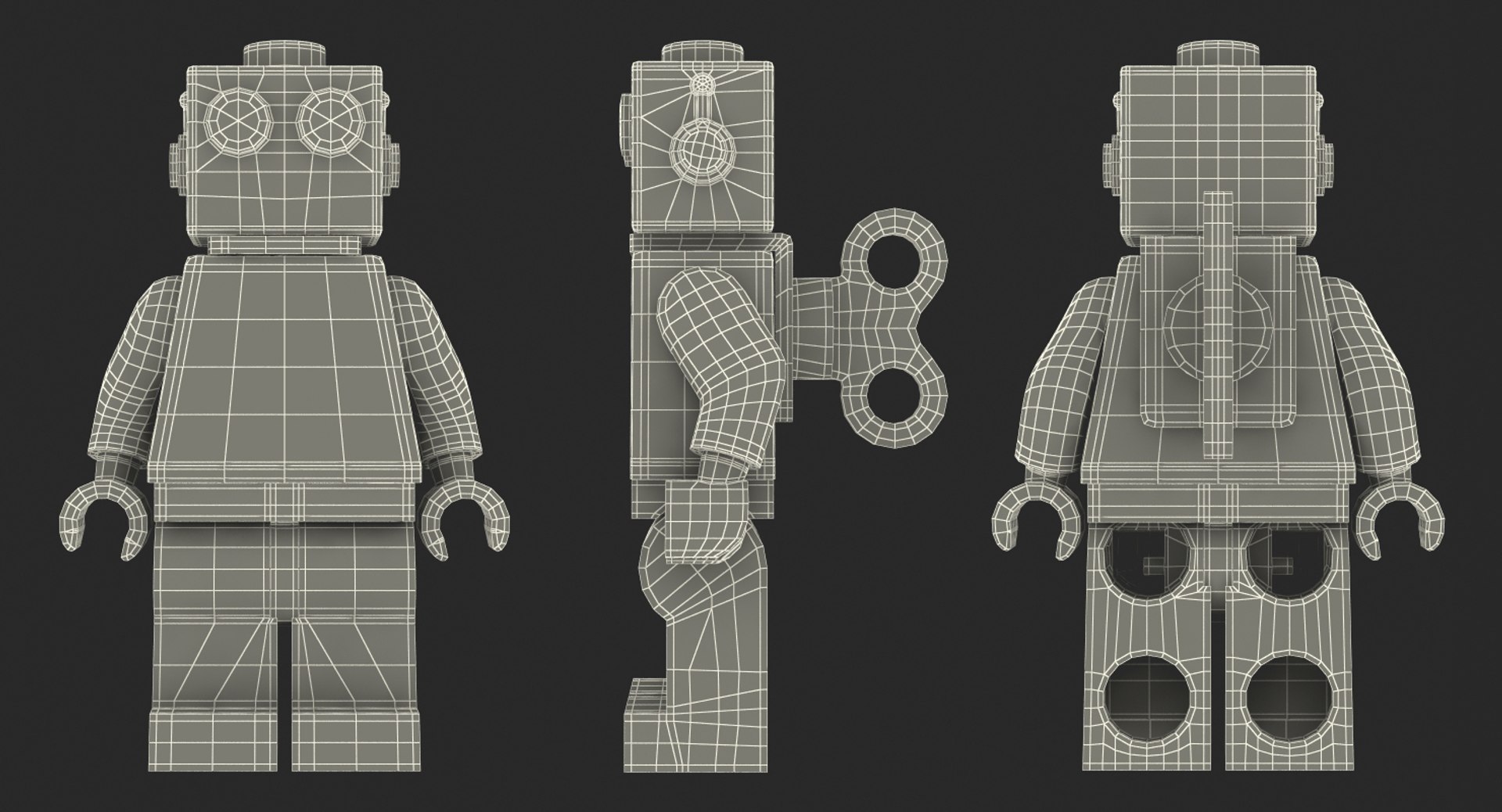 Lego Lady Robot Minifigure 3D Model - TurboSquid 1214476