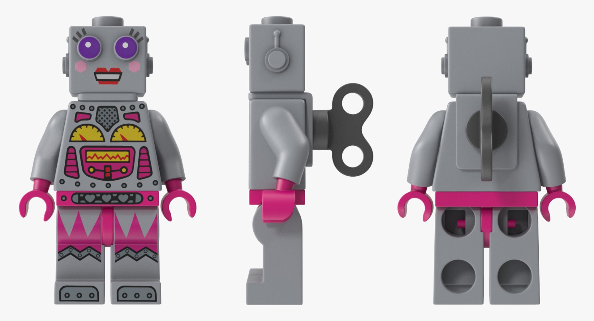 Lego Lady Robot Minifigure 3D Model - TurboSquid 1214476