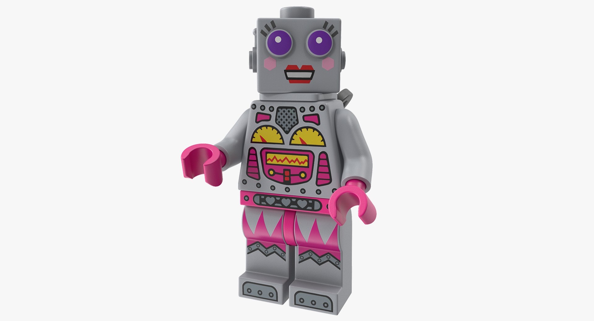 Lego Lady Robot Minifigure 3D Model - TurboSquid 1214476