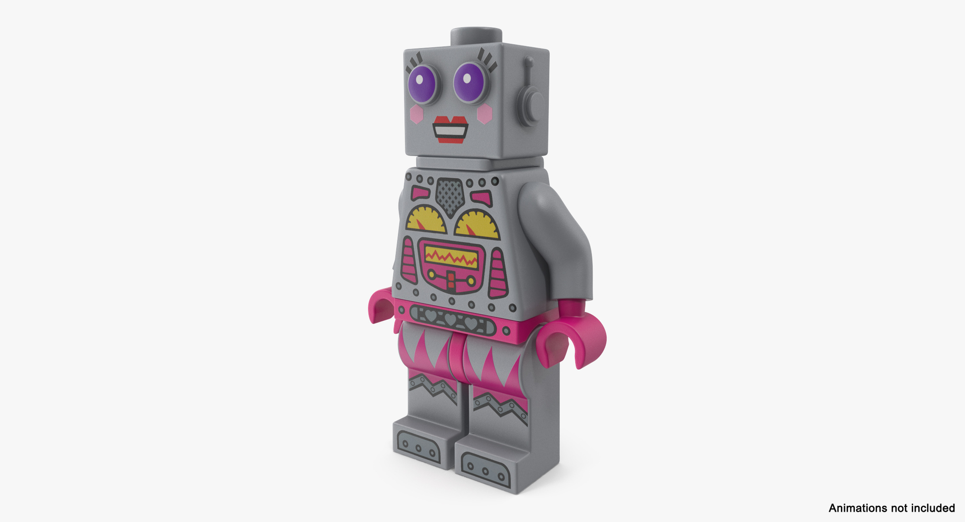 Lego Lady Robot Minifigure 3D Model - TurboSquid 1214476