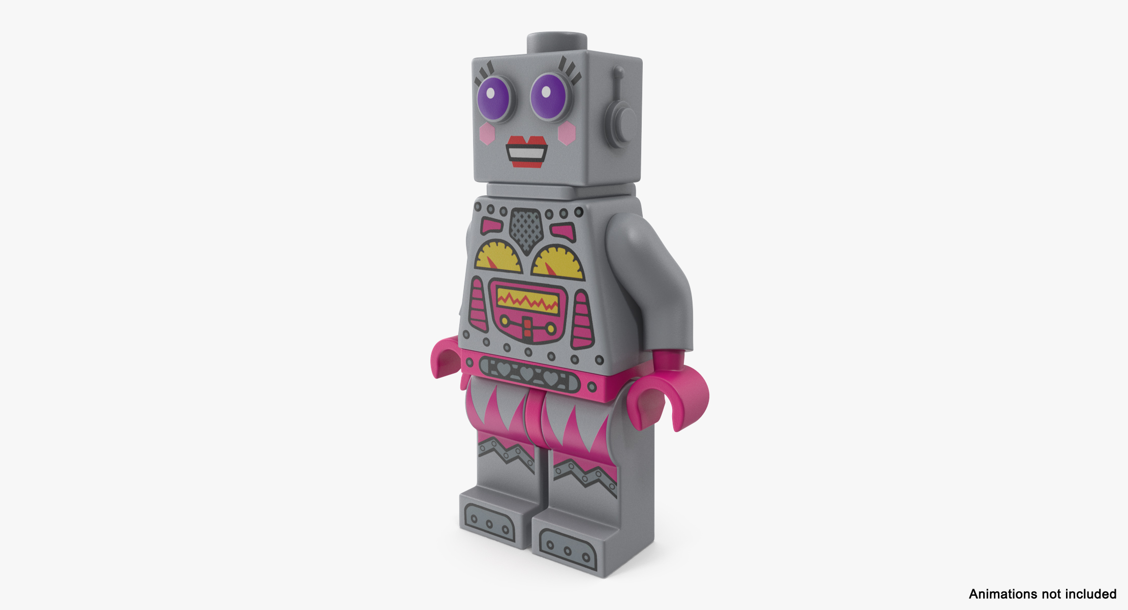 modelo 3d Lego Lady Robot Minifigure - TurboSquid 1214476