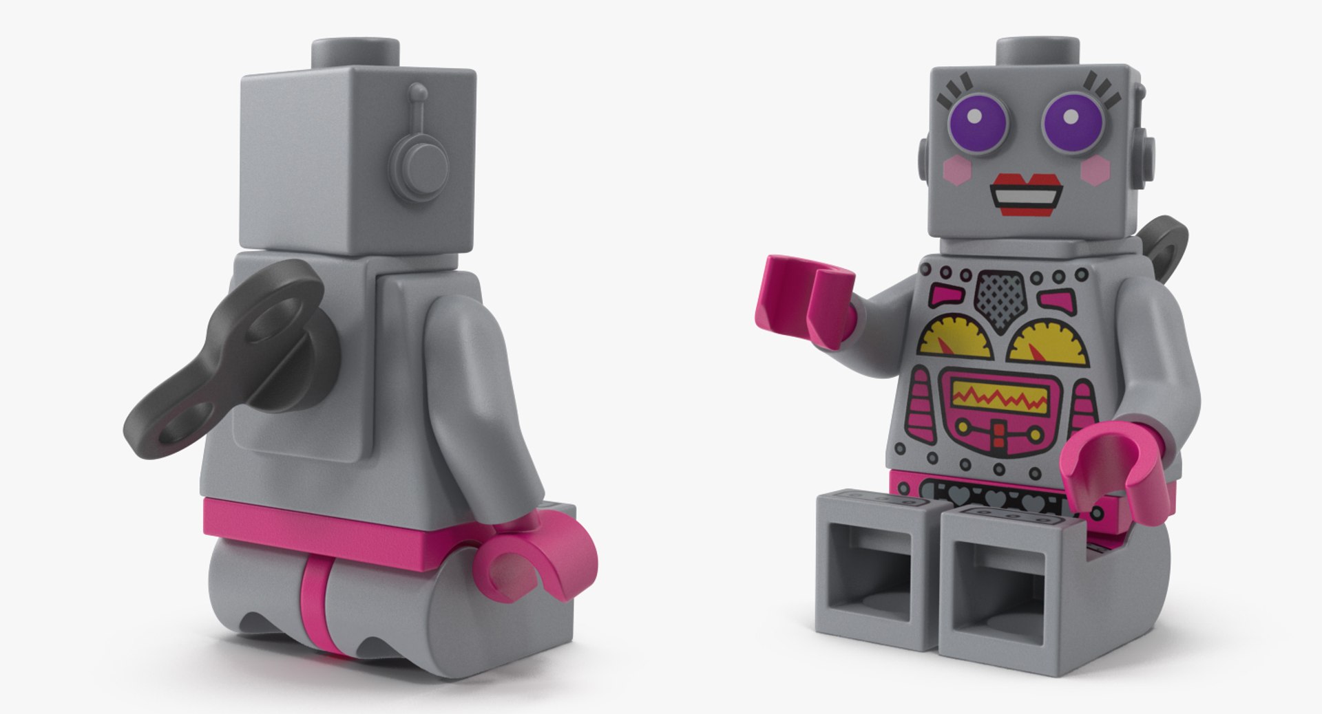 Lego Lady Robot Minifigure 3D Model - TurboSquid 1214476