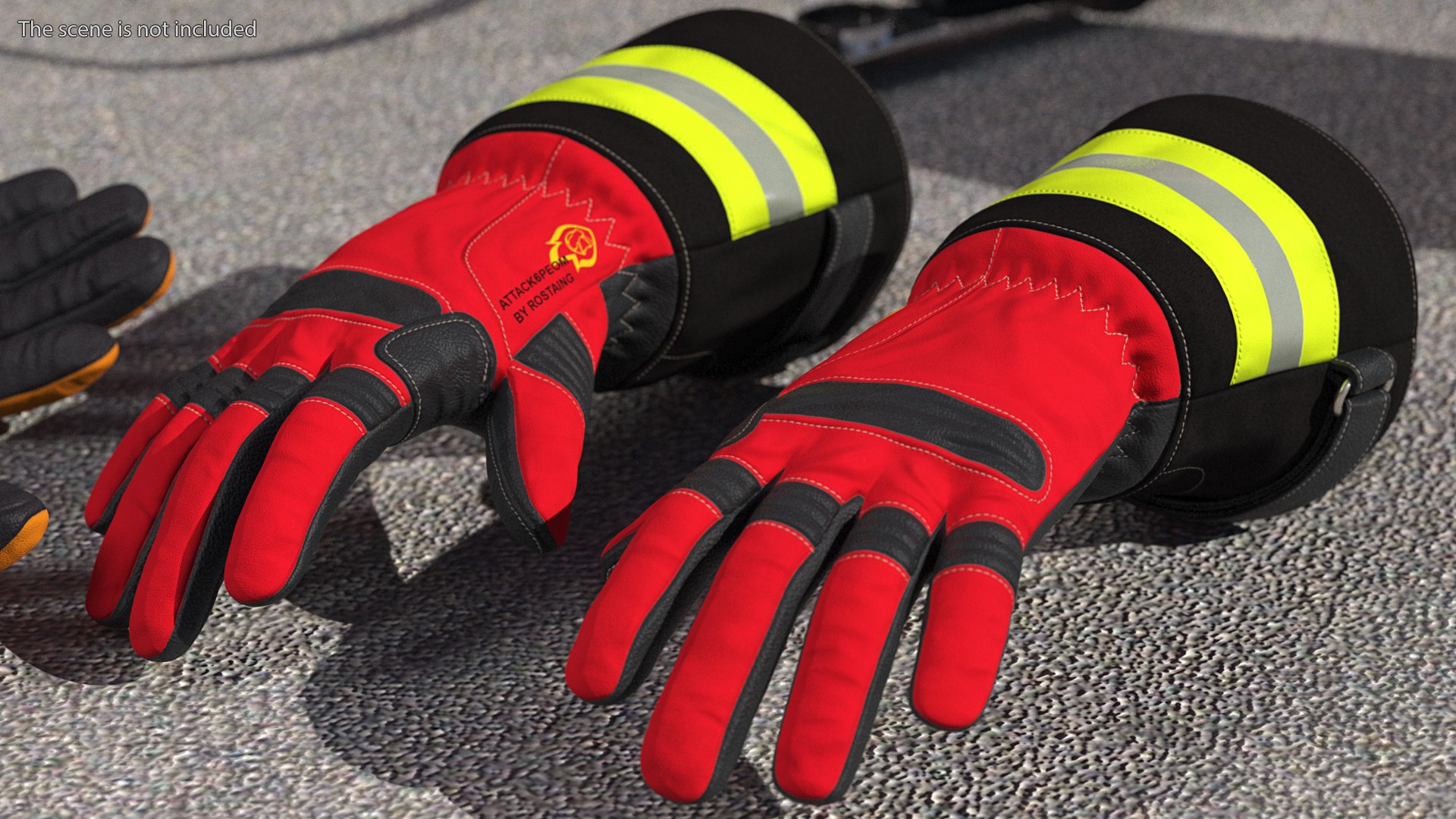 Firefighting gloves 3D model - TurboSquid 1681585