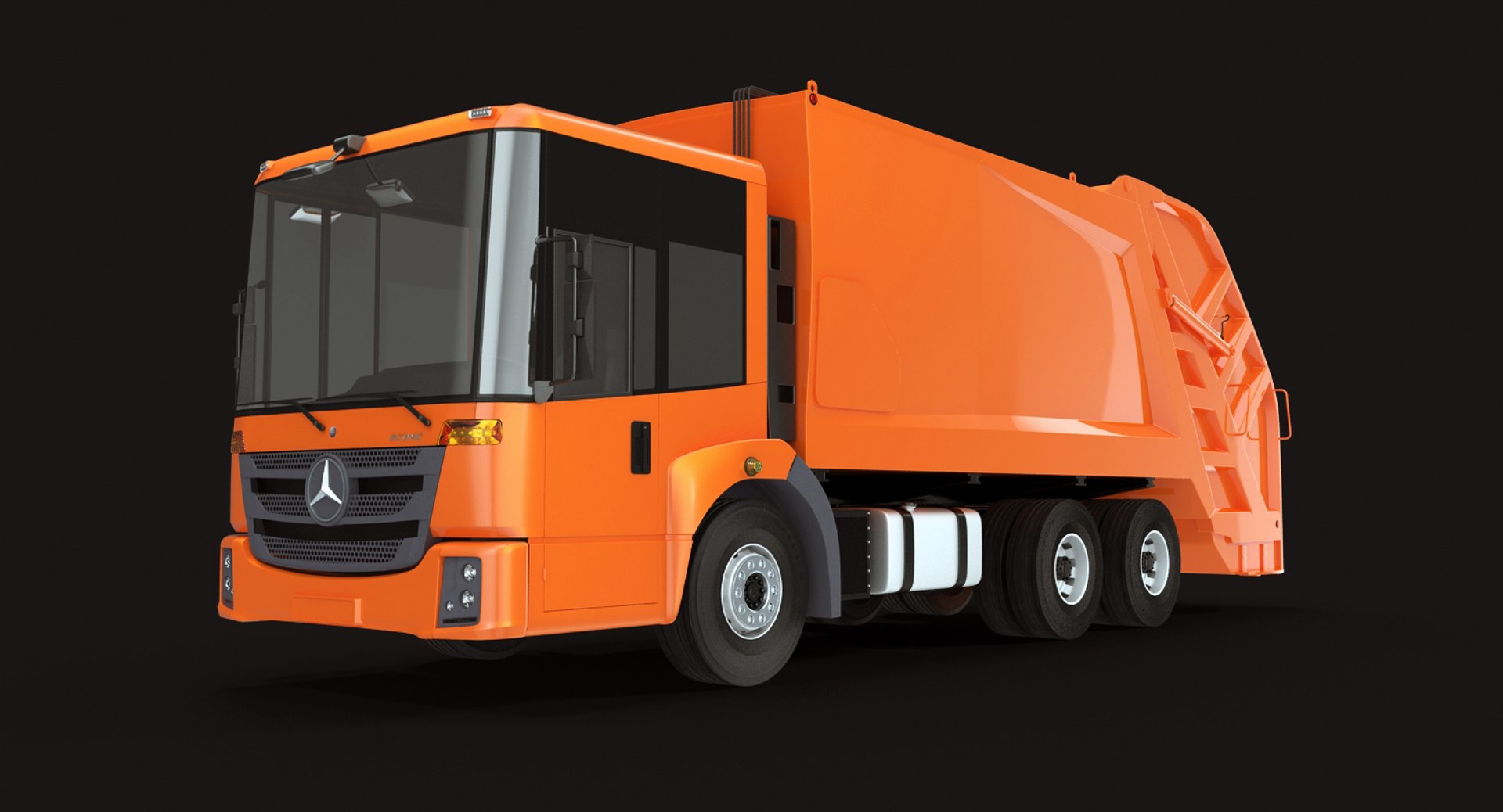 3d econic garbage truck model