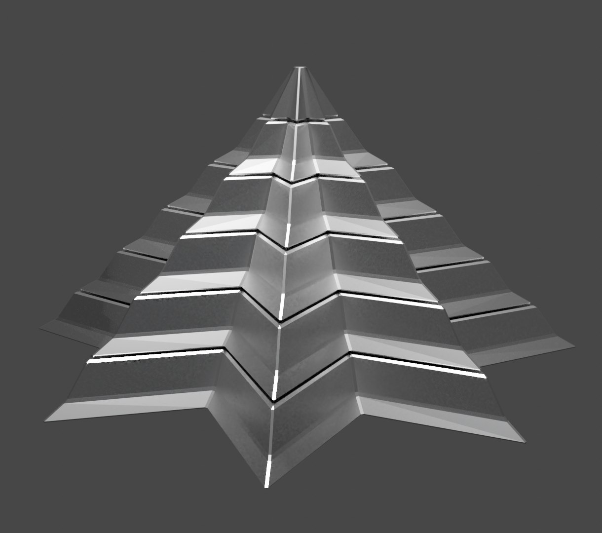 3D Iron Pyramidal Structure 8 Model - TurboSquid 1589304