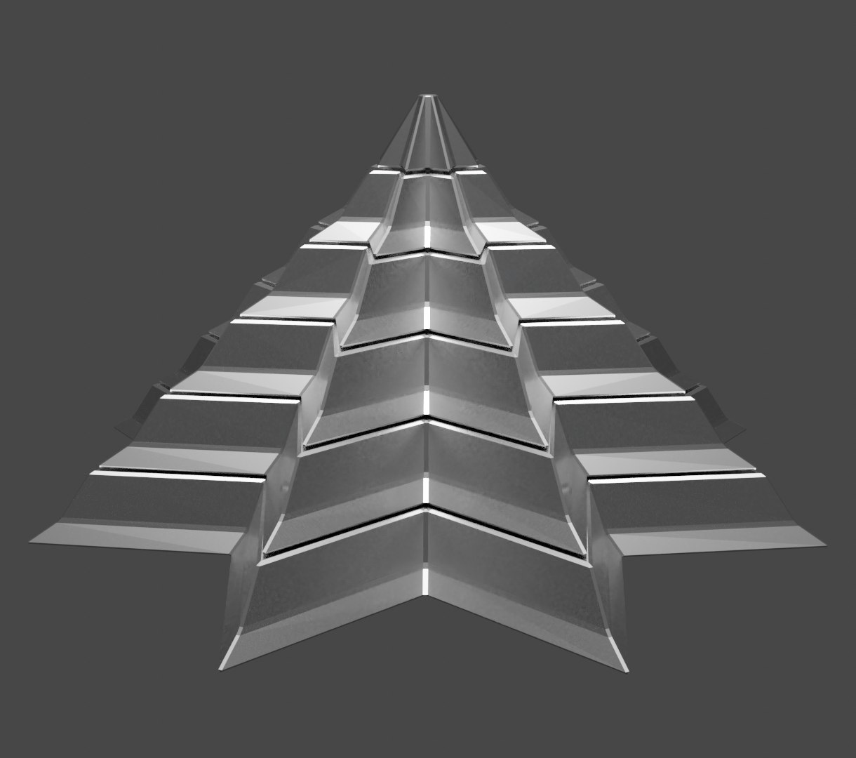 3D Iron Pyramidal Structure 8 Model - TurboSquid 1589304