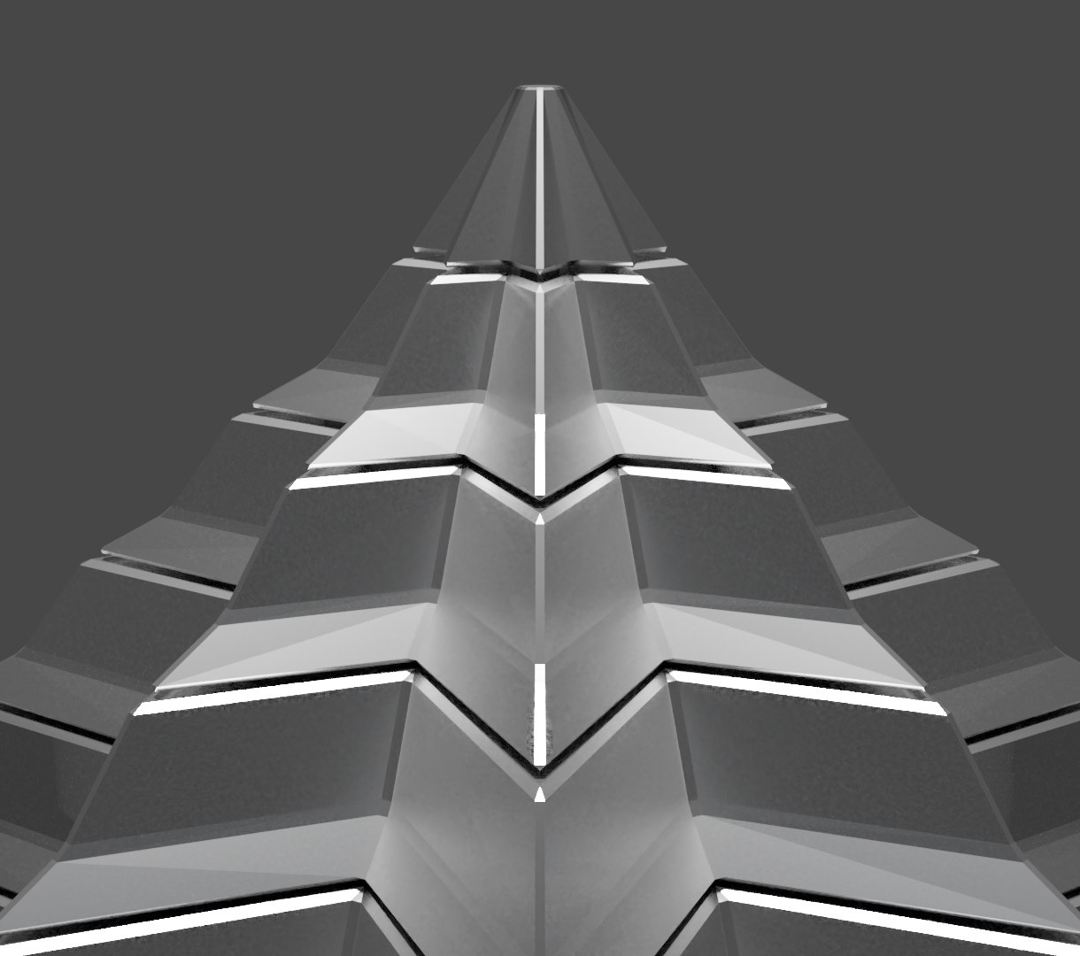 3D Iron Pyramidal Structure 8 Model - TurboSquid 1589304