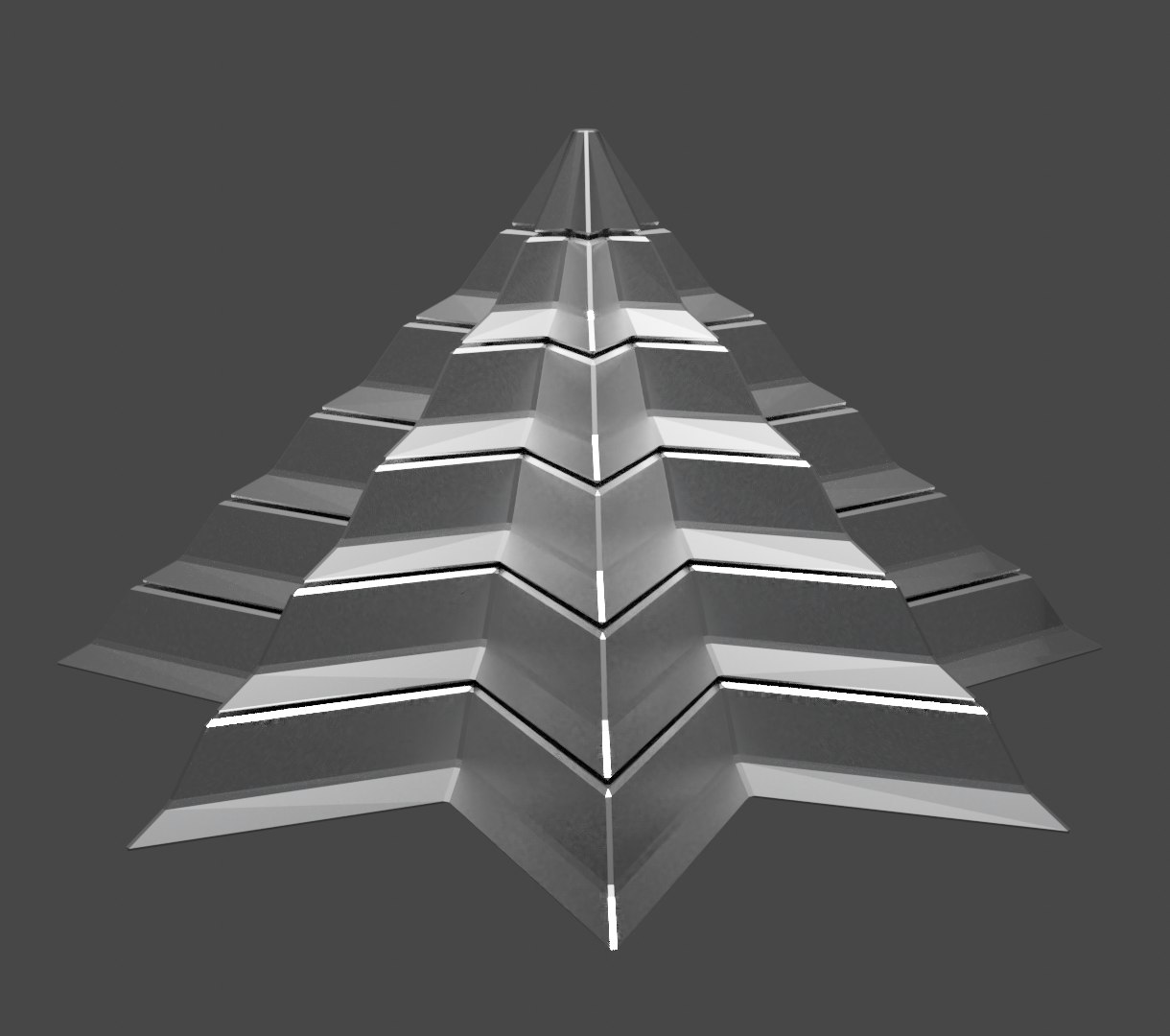 3D Iron Pyramidal Structure 8 Model - TurboSquid 1589304