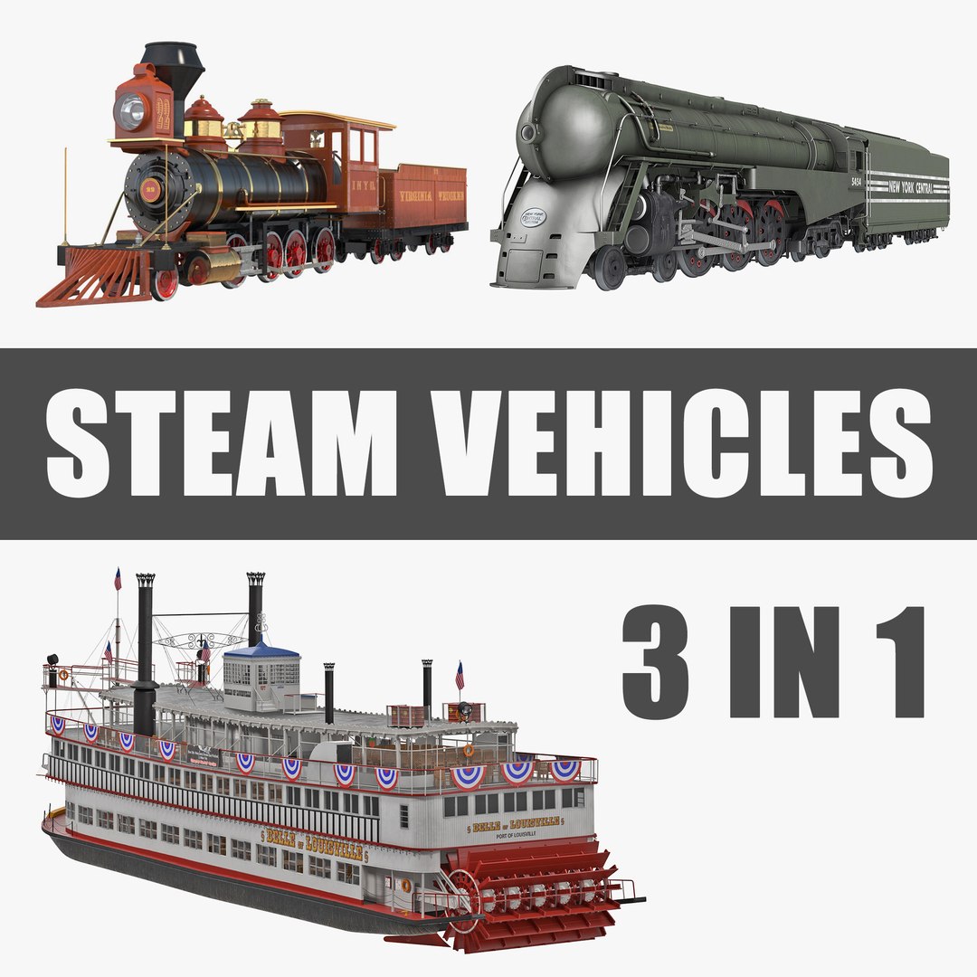 Steam vehicles model - TurboSquid 1214086