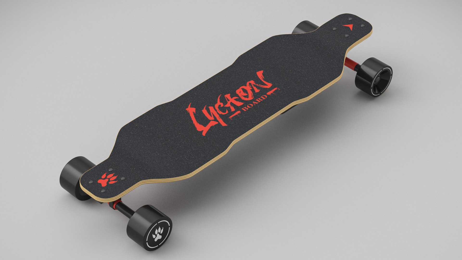 Lycaon GR Electric Skateboard 3D - TurboSquid 1883535