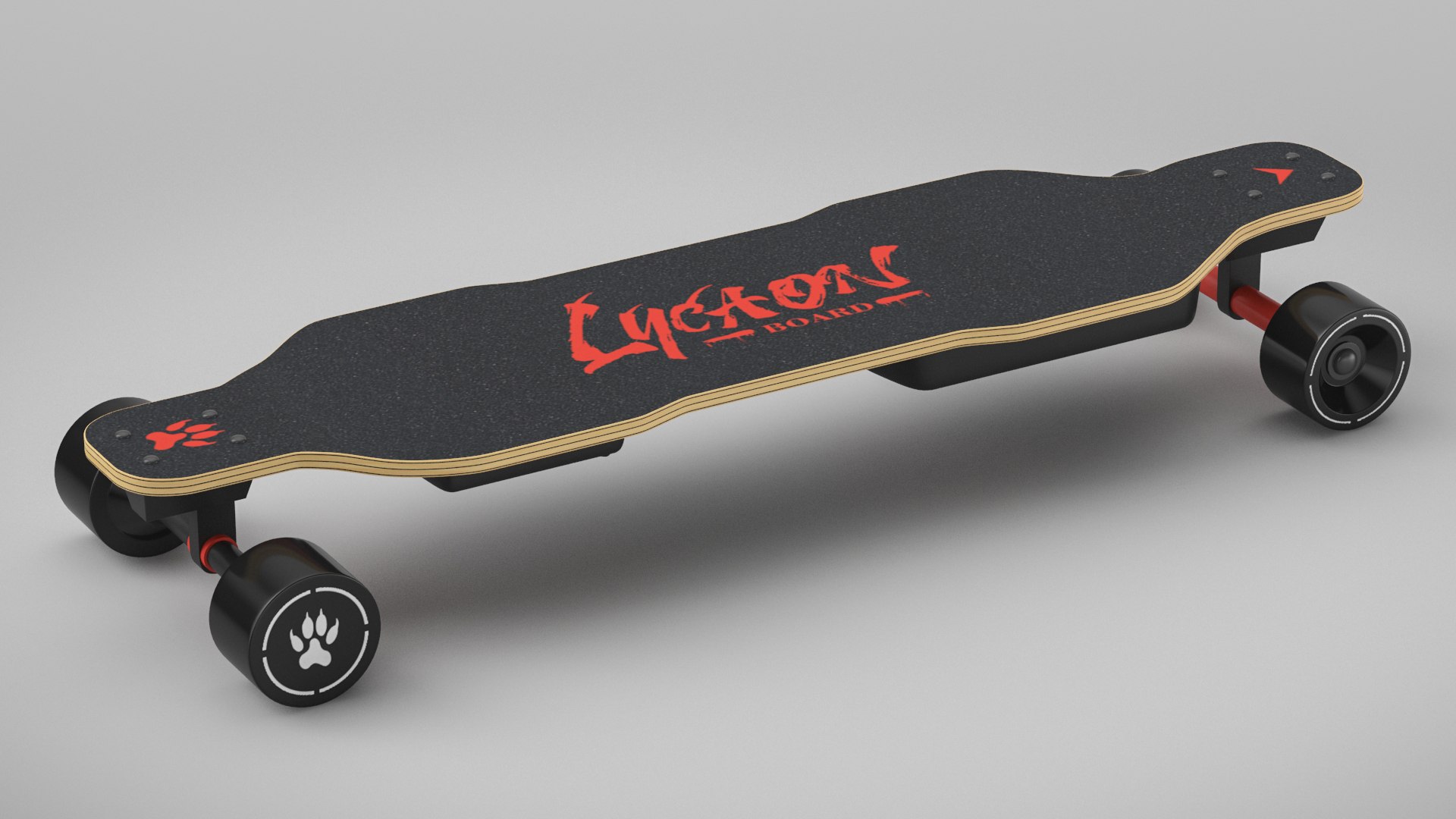 Lycaon GR Electric Skateboard 3D - TurboSquid 1883535