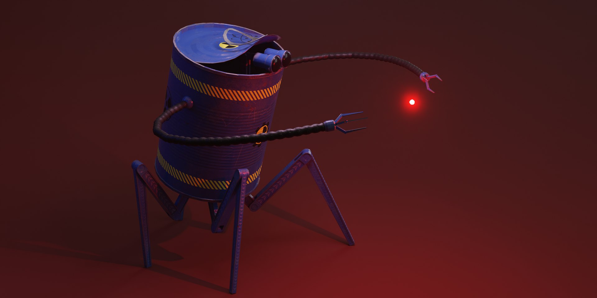Robot Canned Spider Bot 3D Model - TurboSquid 1769363