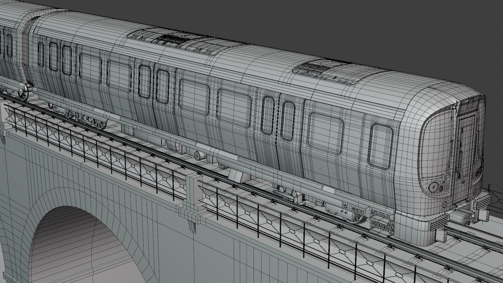 3D London Underground Viaduct Model - TurboSquid 2288390