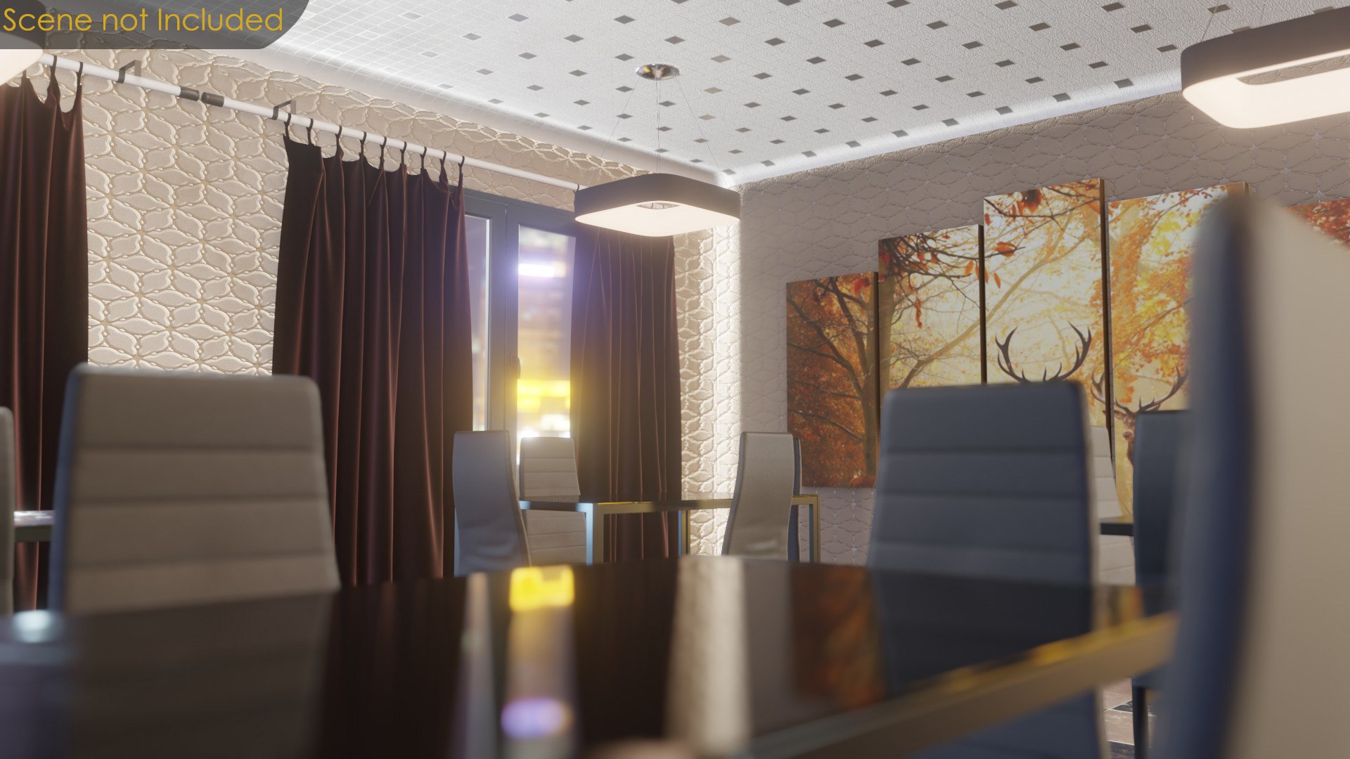 Ceiling Lights Box 3D - TurboSquid 1610371