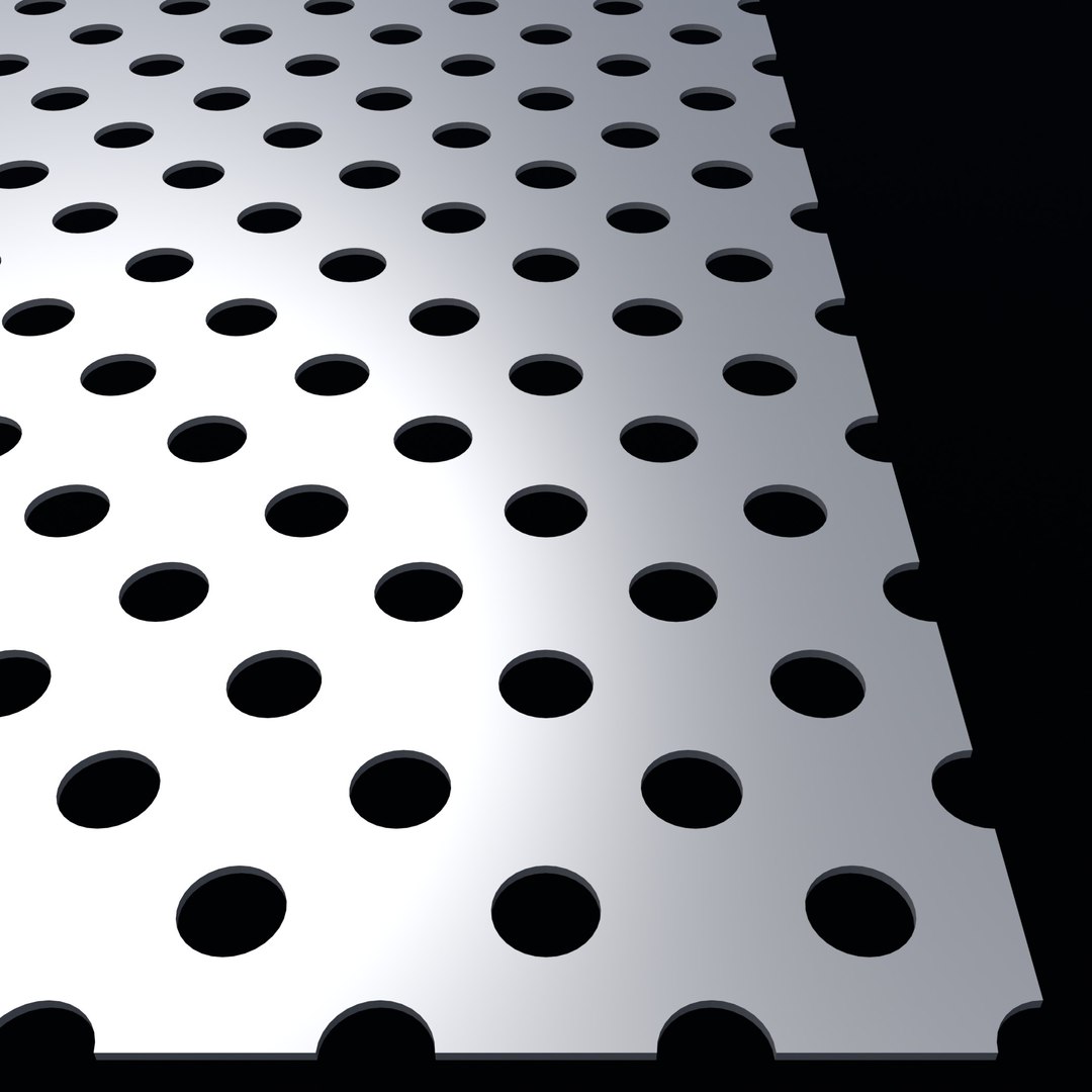 3D Perforated Panel With 19 Percent Opening 25O81 Model - TurboSquid ...