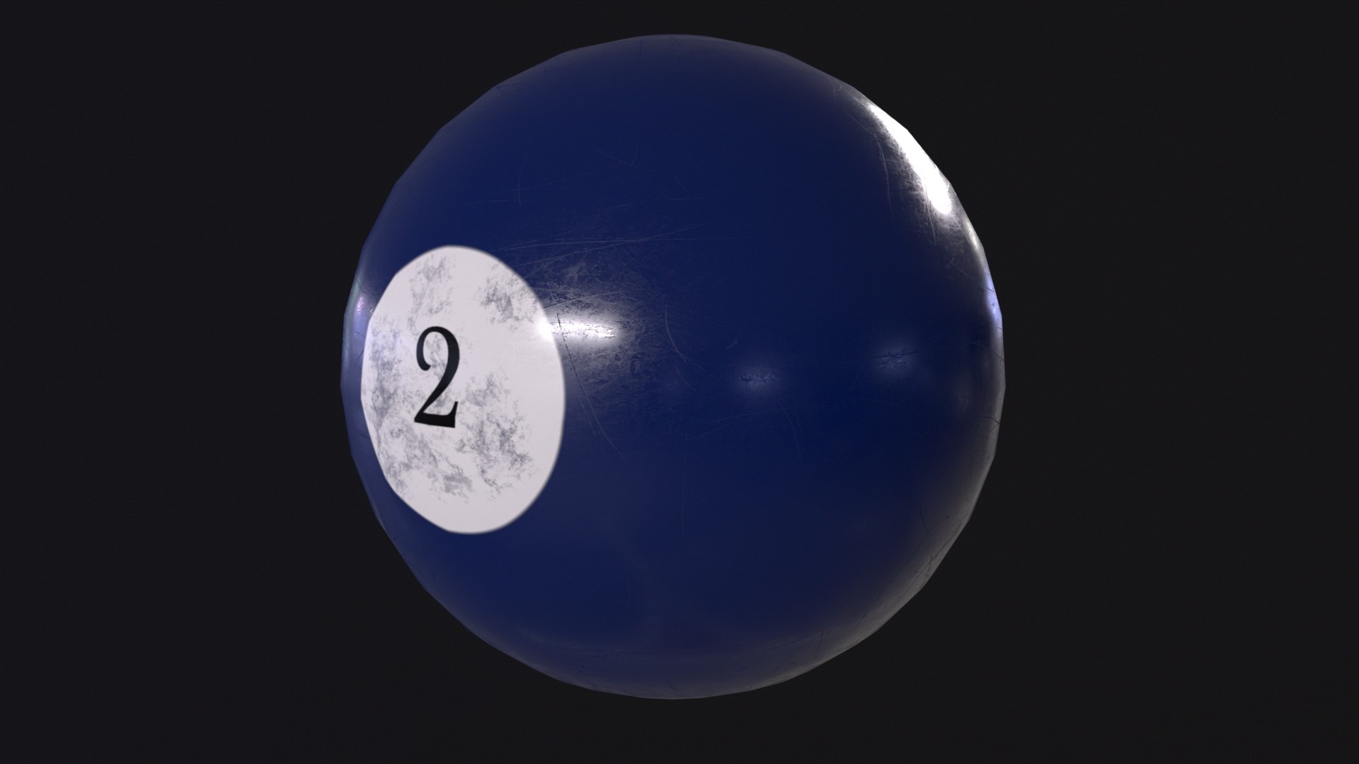 3D Pool Ball 2 Model - TurboSquid 2159349